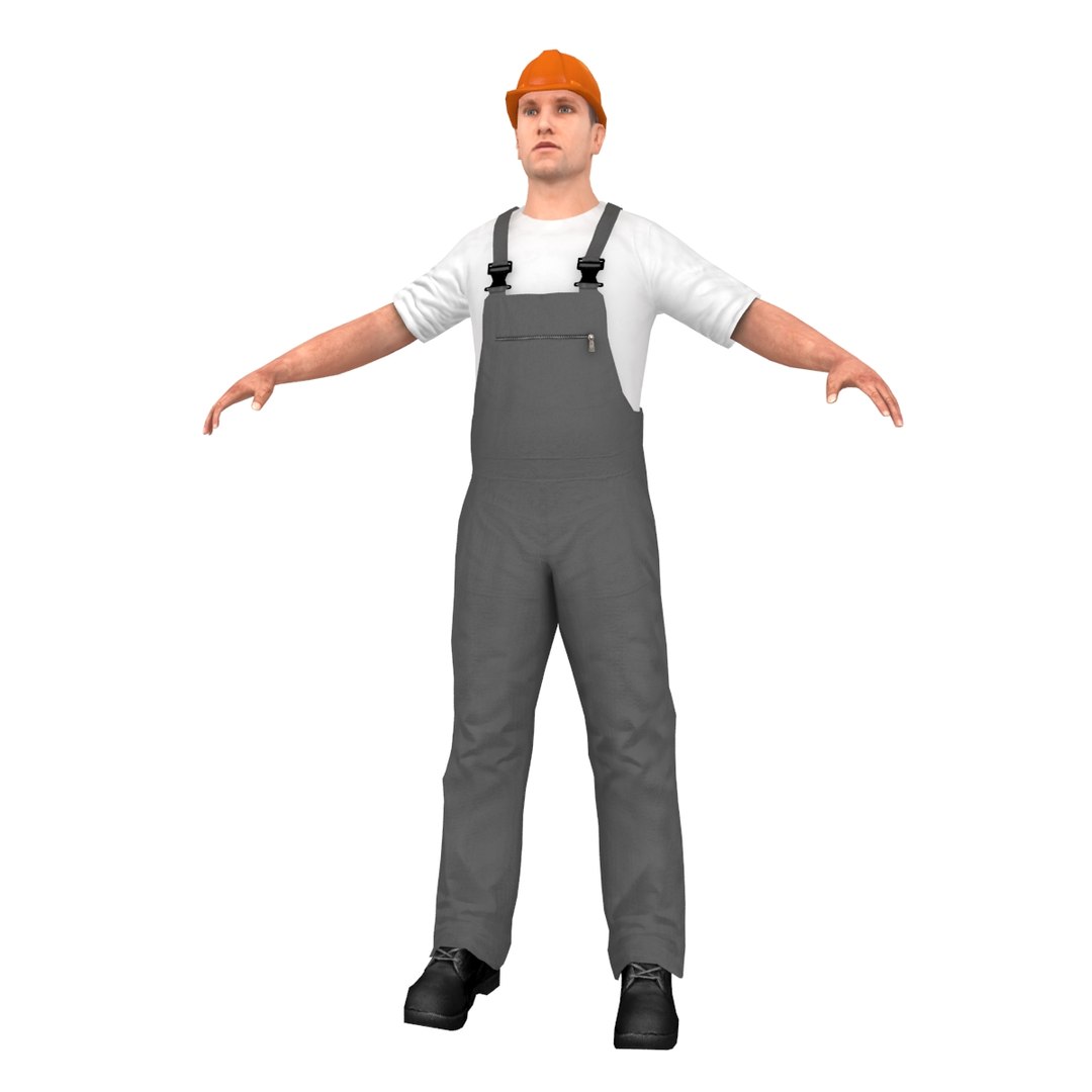 3D Character Worker Person Model - TurboSquid 1275427