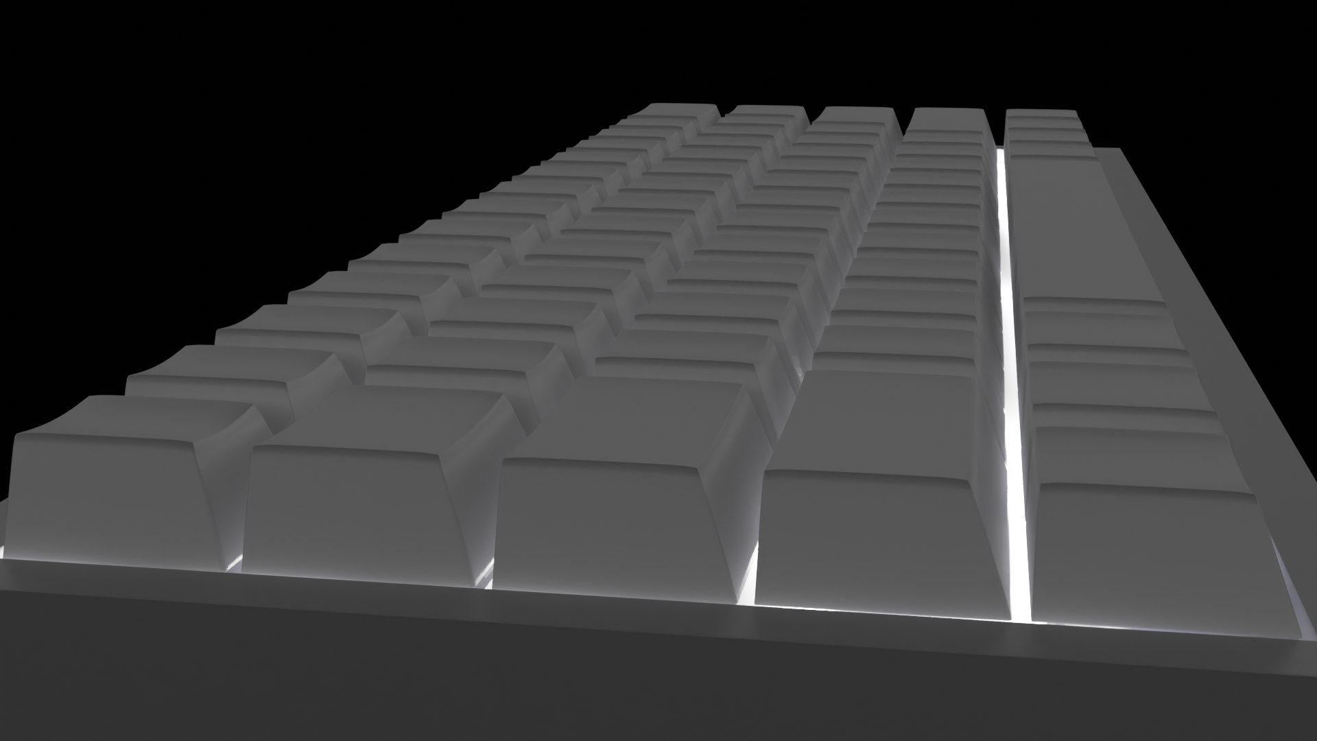 Mechanical Keyboard 62 Keys 3D Model - TurboSquid 2032078