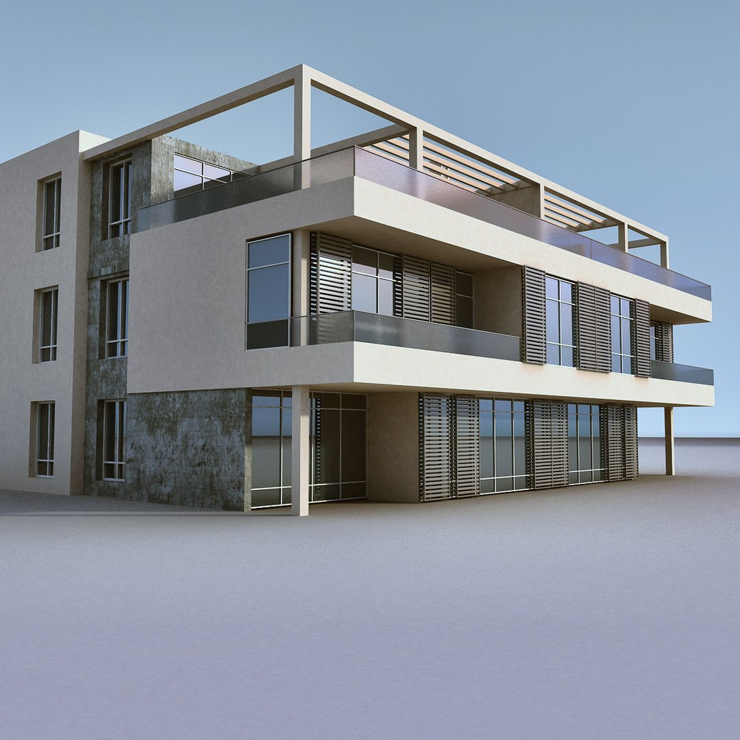 3d Model Modern Building