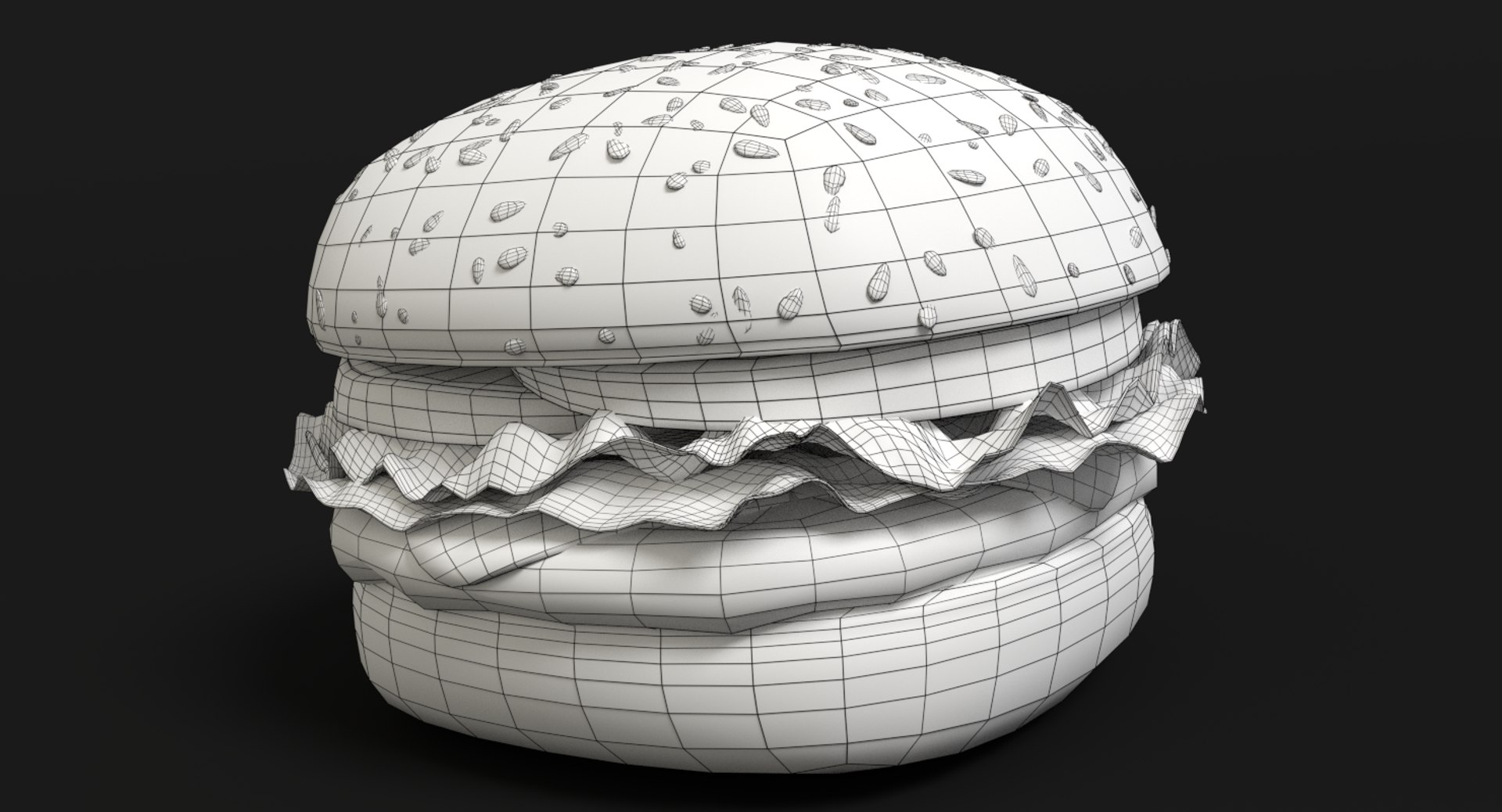 3d Model Cheeseburger Burger Cheese