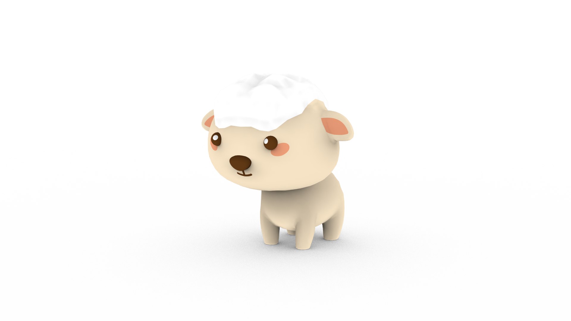 3D Cartoon Sheep V001 Character - TurboSquid 2098676