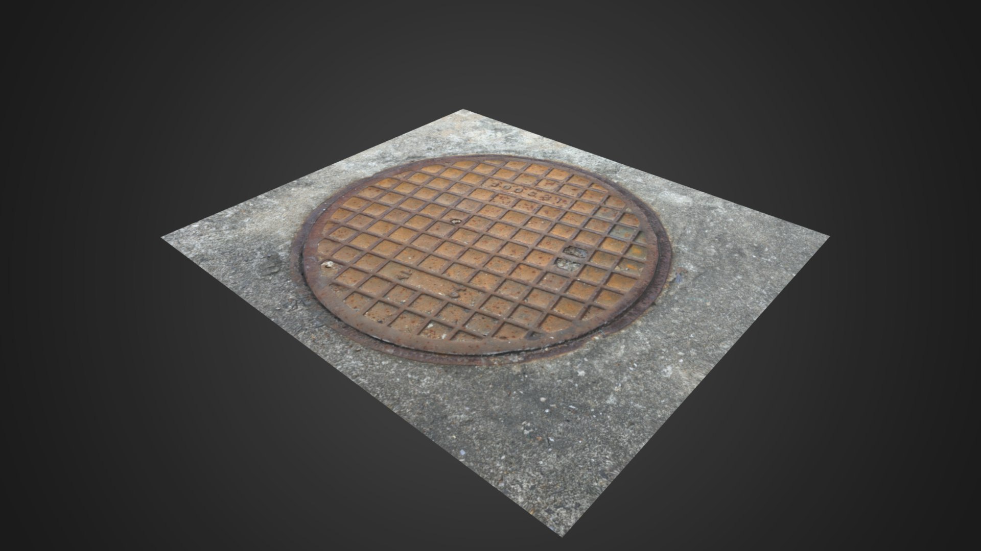 3D Game Ready Manhole Cover 1 - TurboSquid 2014588