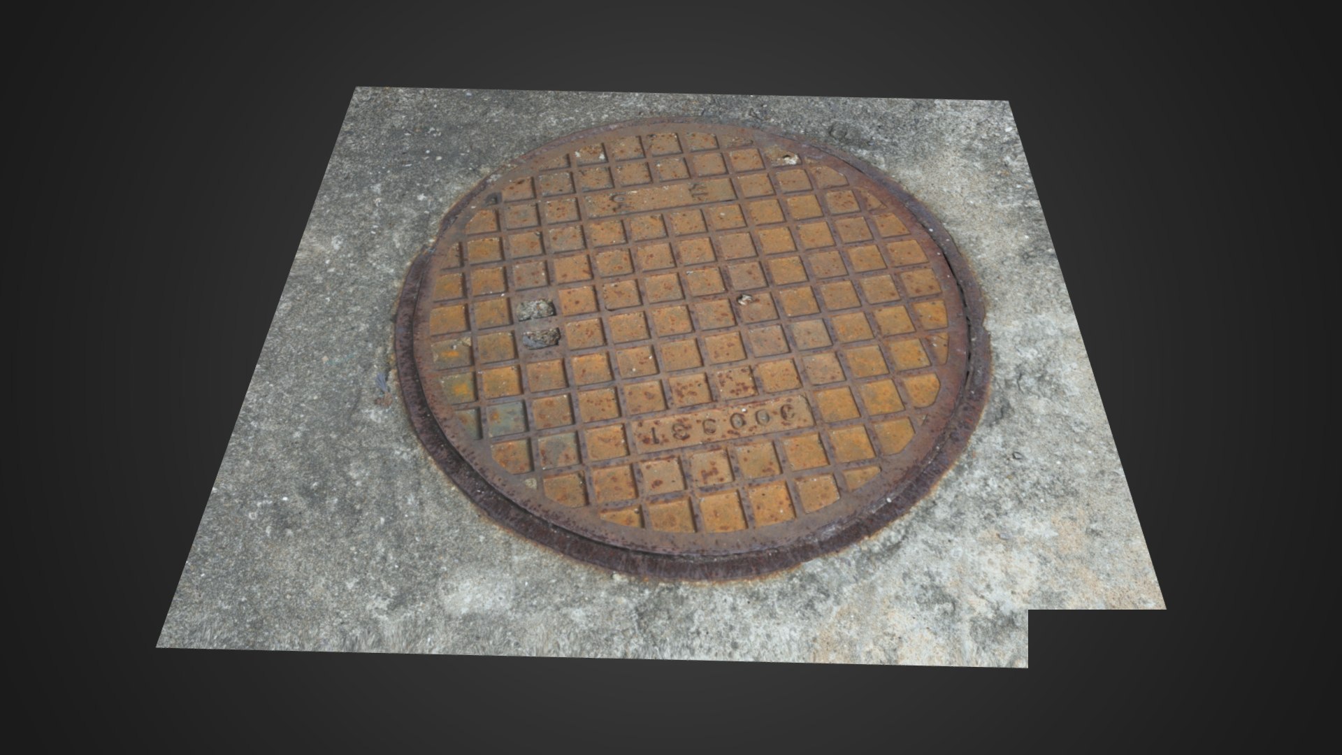 3D Game Ready Manhole Cover 1 - TurboSquid 2014588