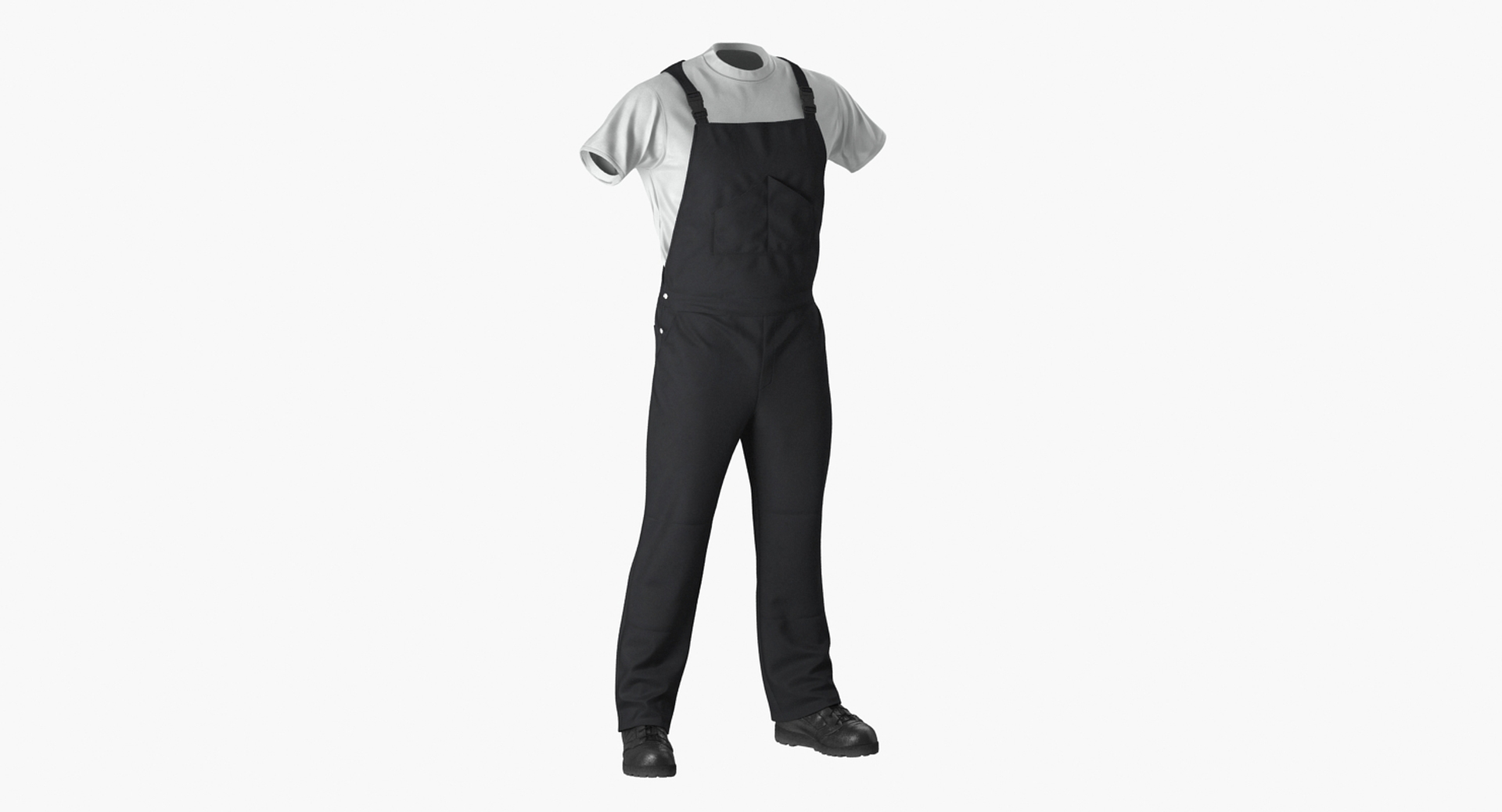 3d Mens Work Wear Black