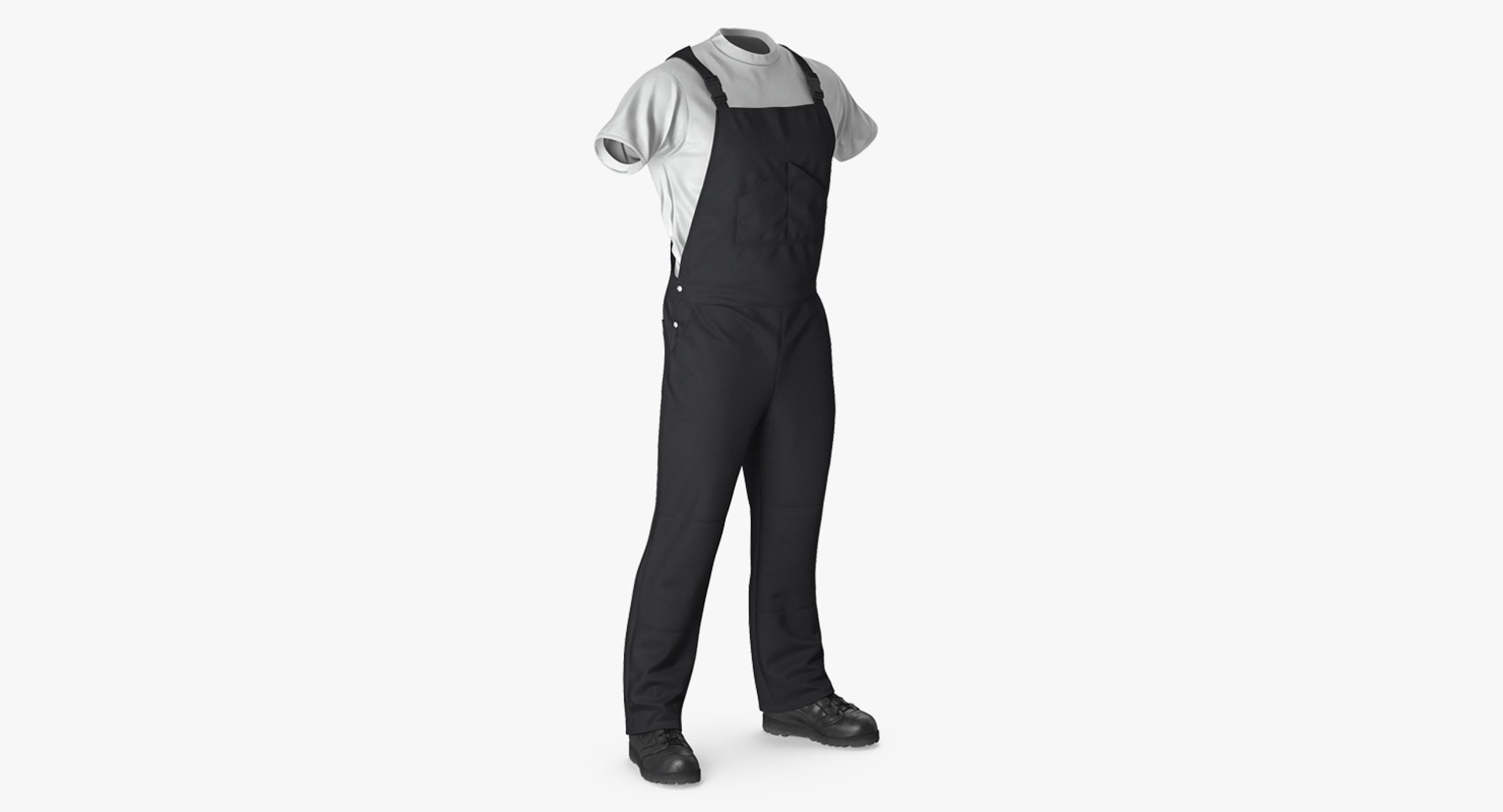 3d Mens Work Wear Black
