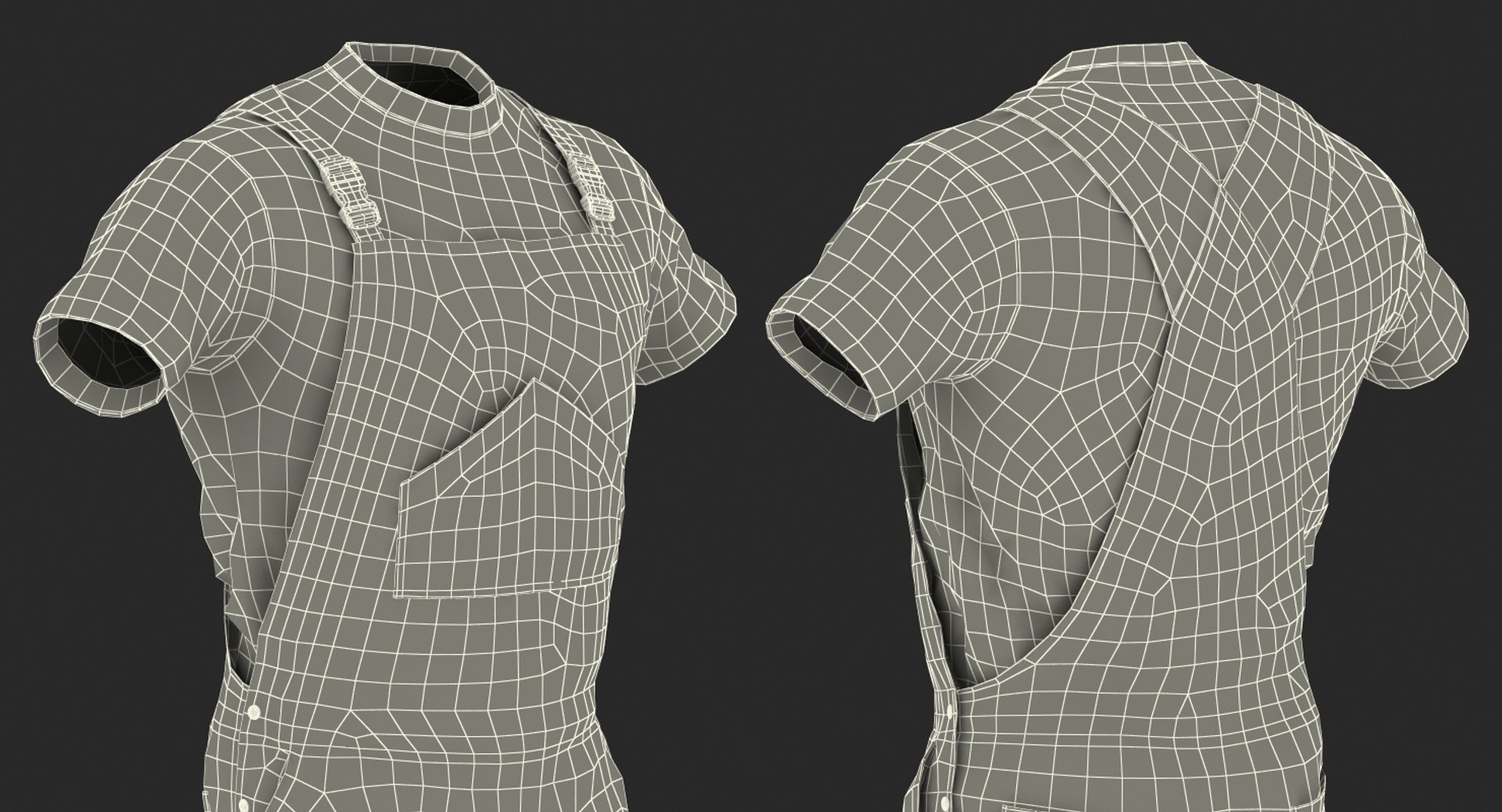 3d Mens Work Wear Black