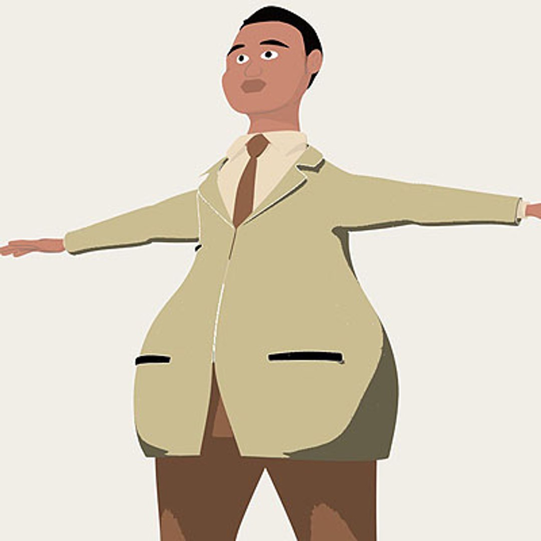 Cartoon Man Uncle Max