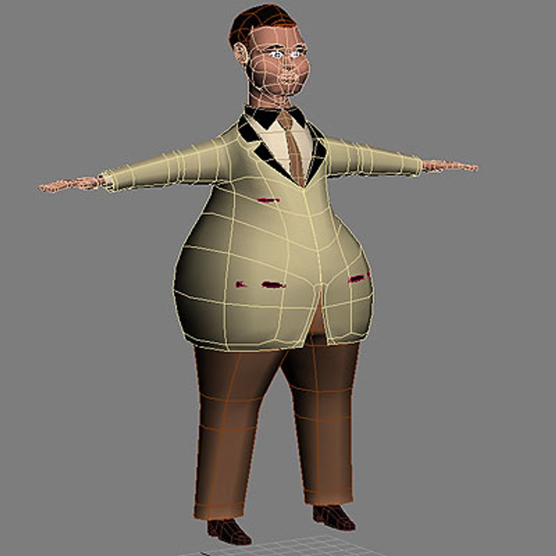 Cartoon Man Uncle Max