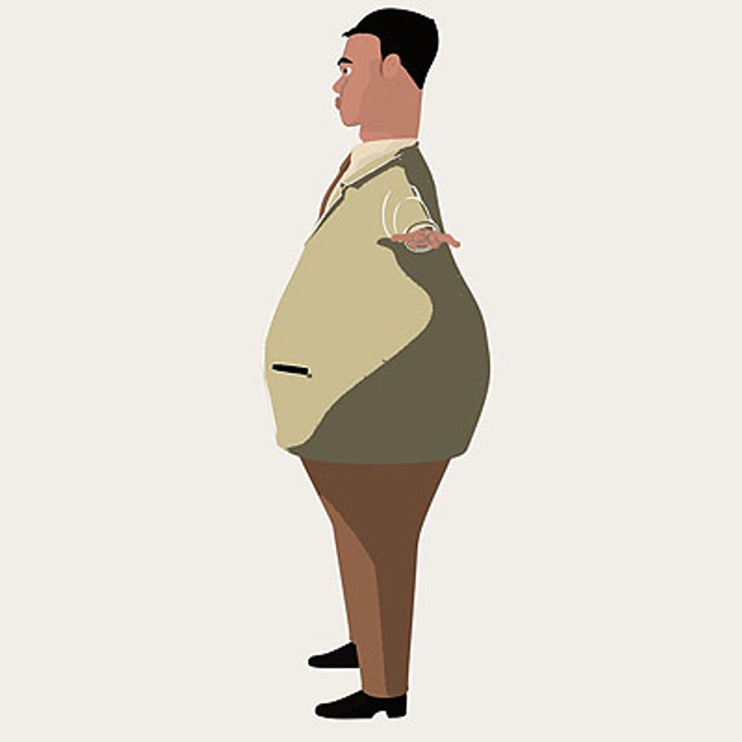 Cartoon Man Uncle Max