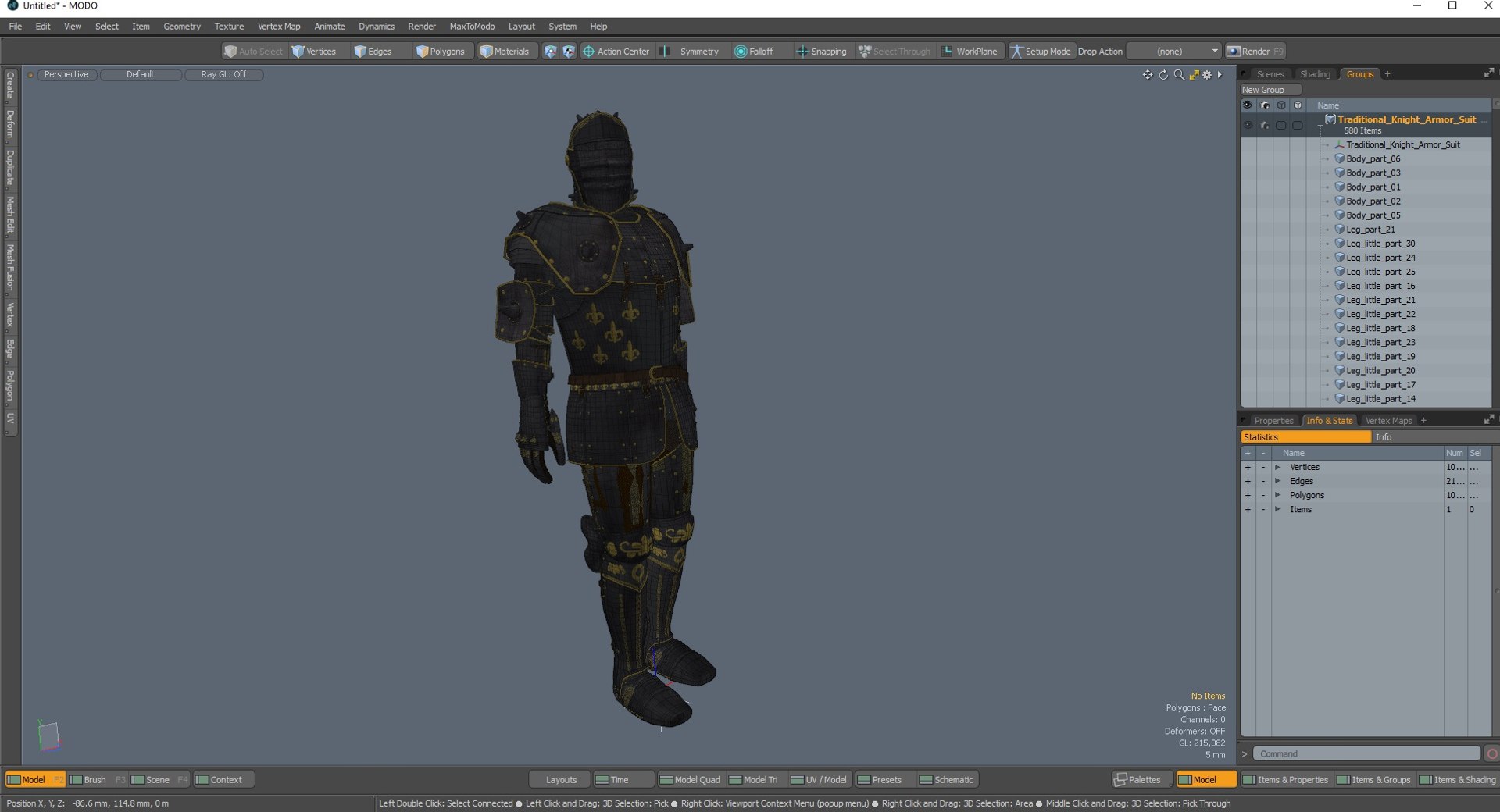 Traditional Knight Armor Suit 3D Model - TurboSquid 2215043