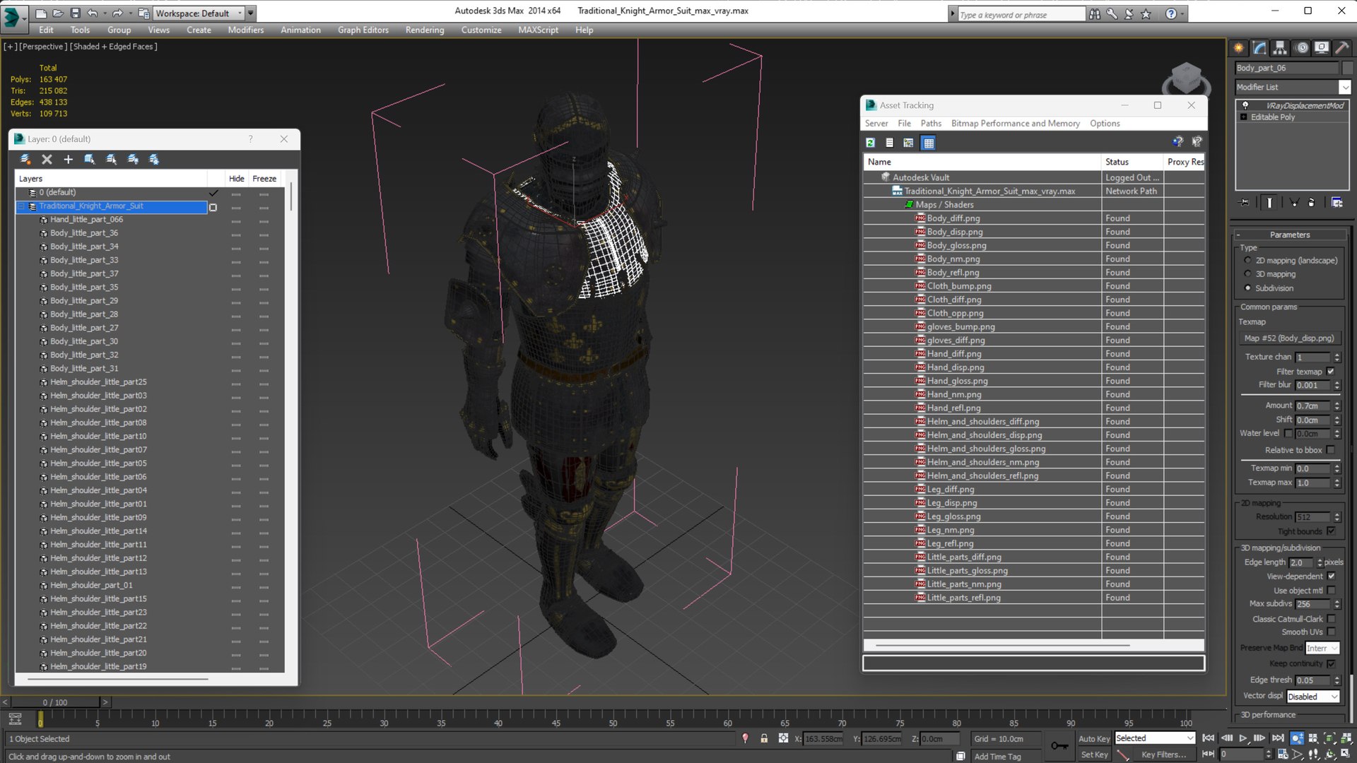 Traditional Knight Armor Suit 3D Model - TurboSquid 2215043