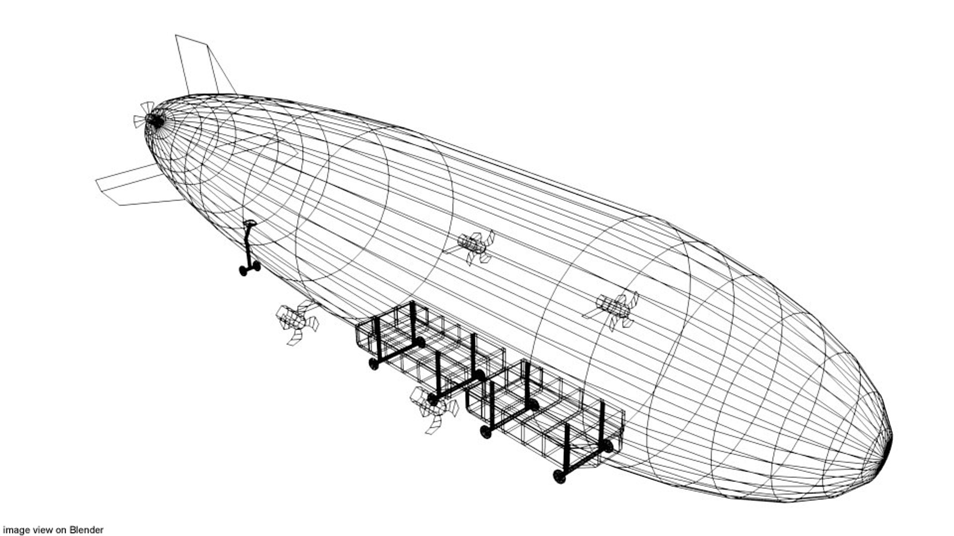 3D Commercial Zeppelin - TurboSquid 1189666