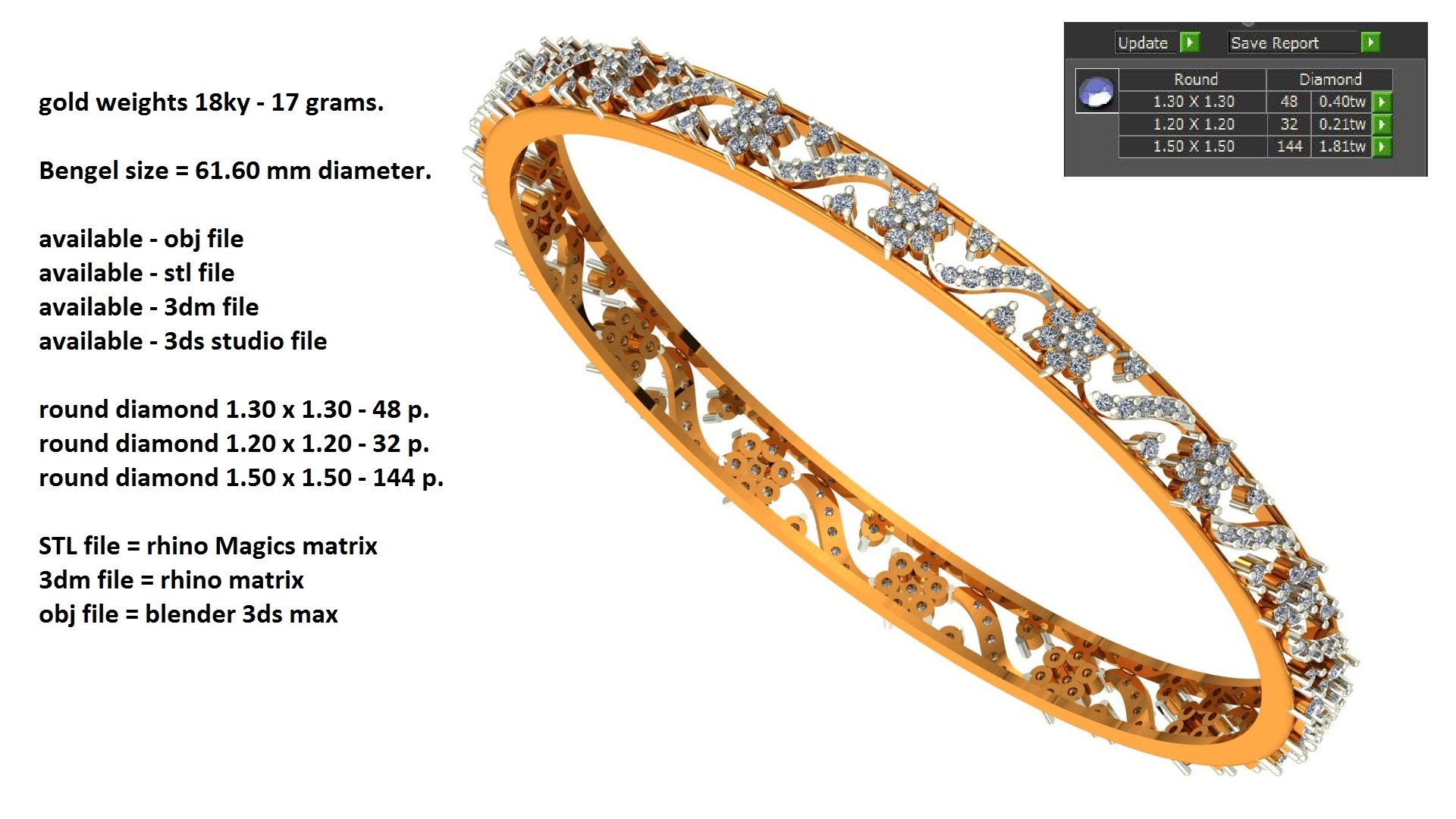 Jewellery Bengal 3D Model - TurboSquid 1939066