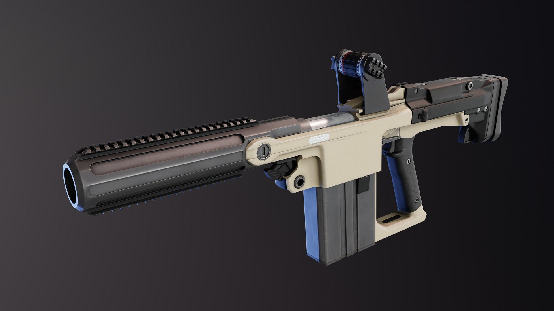 3D SSW40 Grenade Launcher Model - TurboSquid 2336686