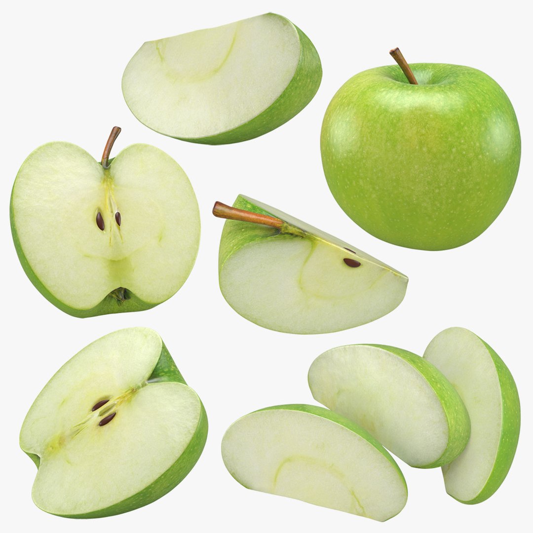 Green Apple Collection 3D model - TurboSquid 2082554