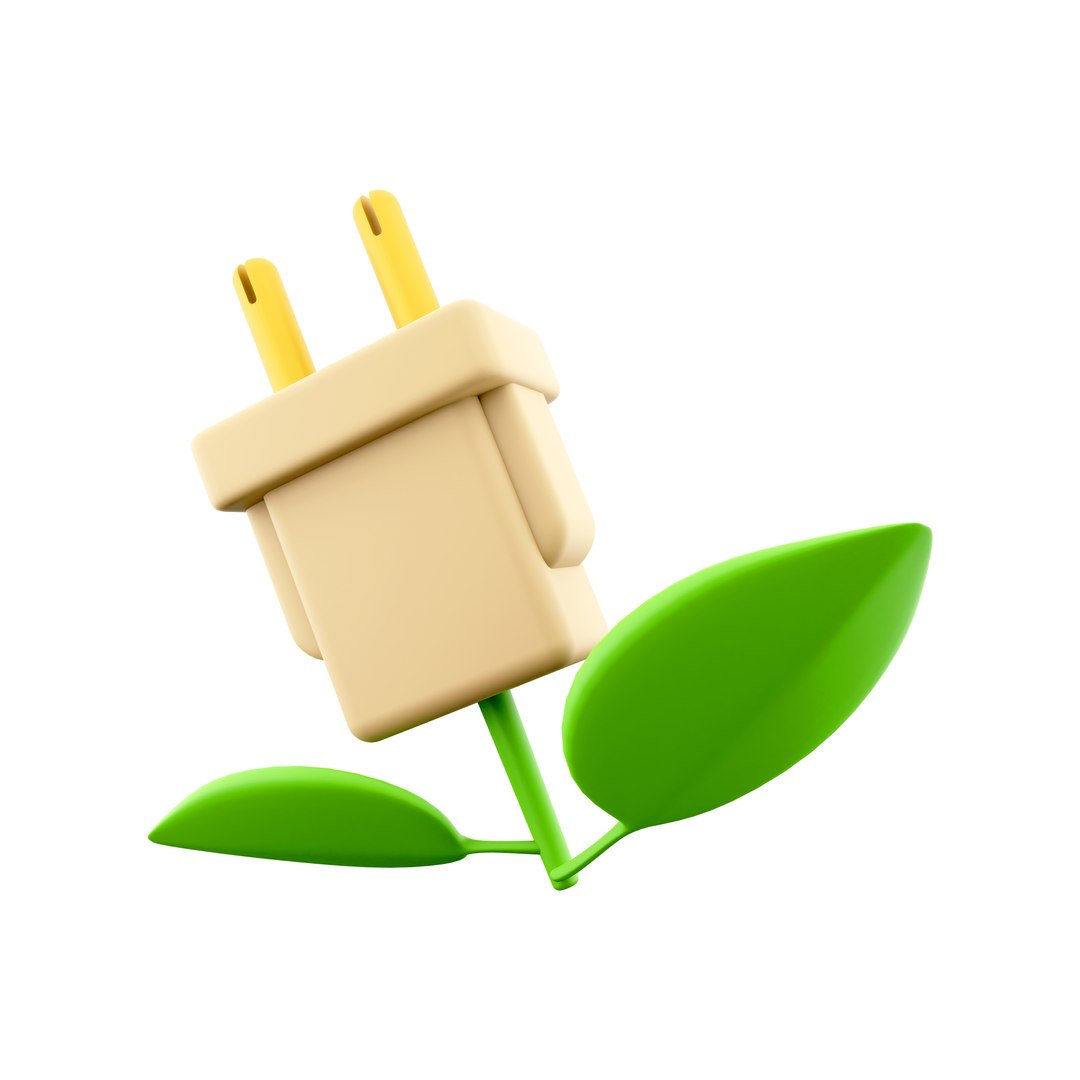 3d Eco Plug Line Icon 3D - TurboSquid 2063188