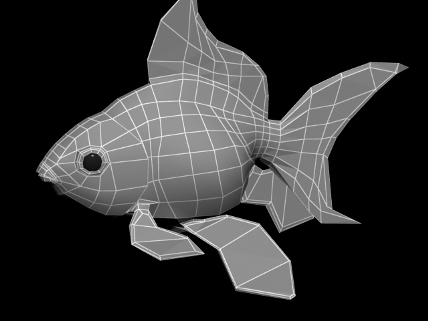 Goldfish Fish 3d Max