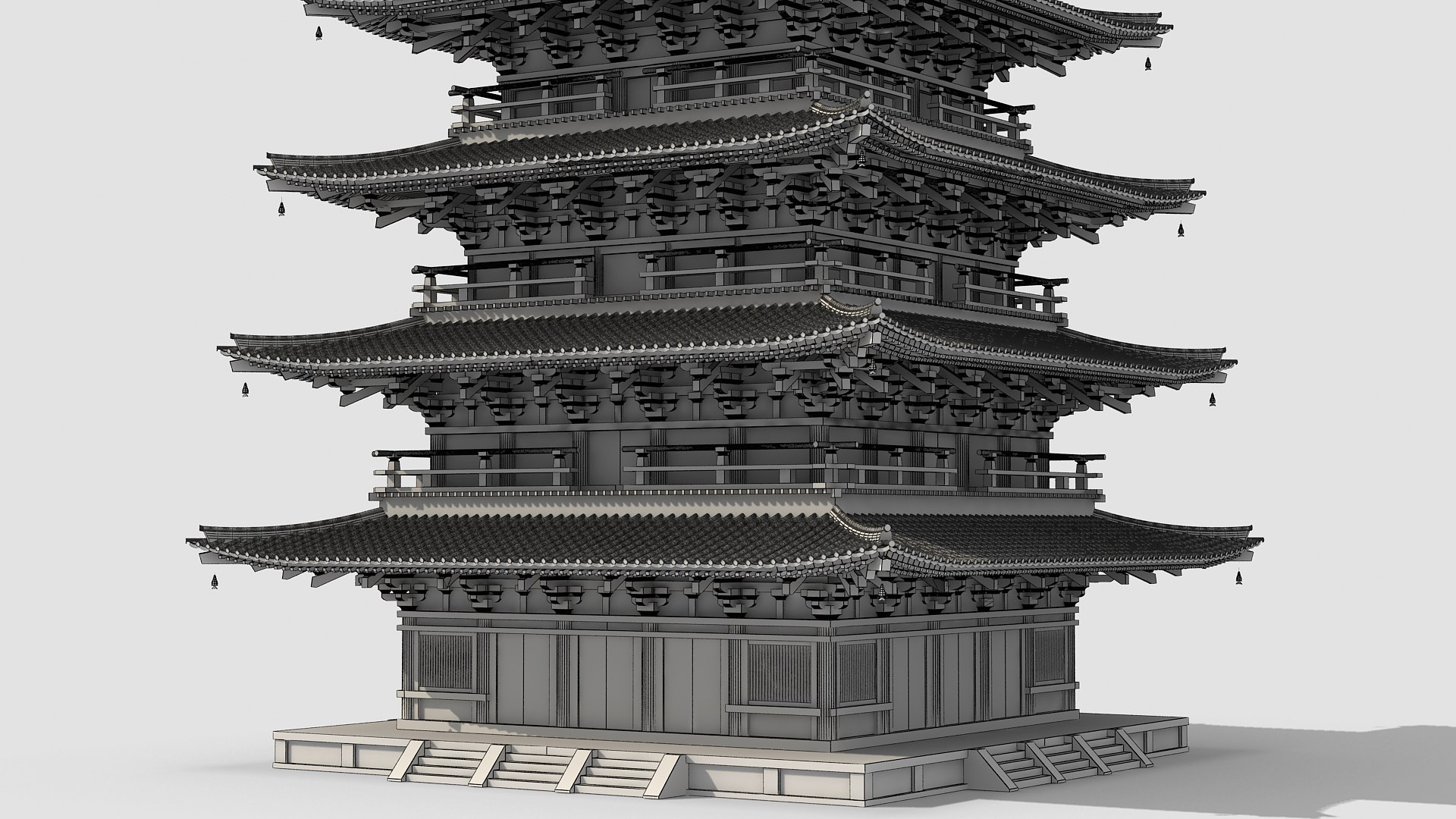 Chinese Pagoda 09 3D Model - TurboSquid 1716245