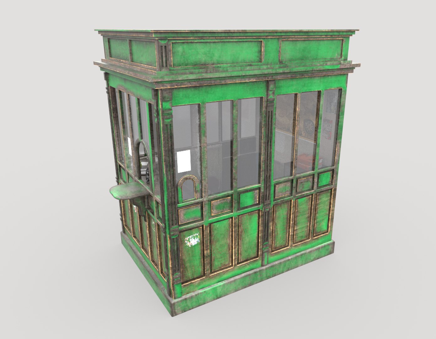 Ticket Office 3D Model - TurboSquid 1784074