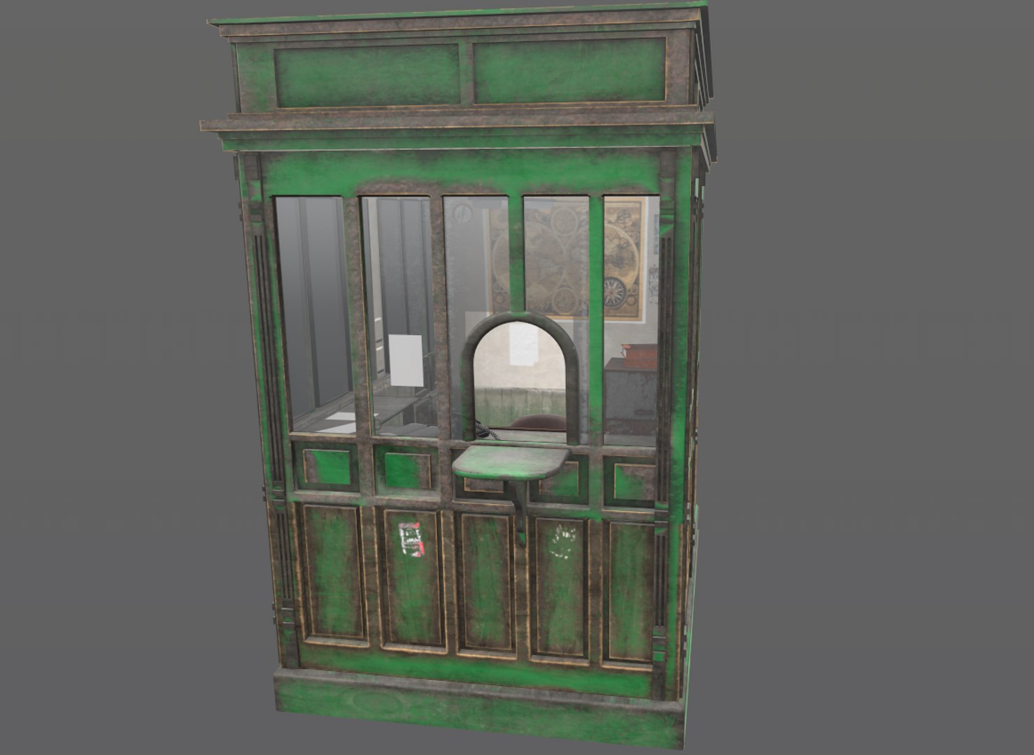 Ticket Office 3D Model - TurboSquid 1784074