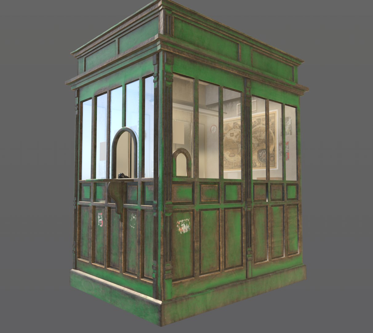 Ticket Office 3D Model - TurboSquid 1784074