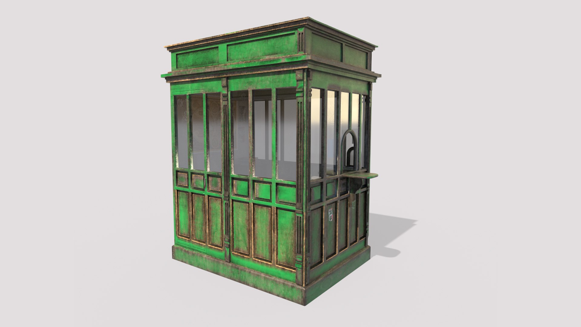 Ticket Office 3D Model - TurboSquid 1784074