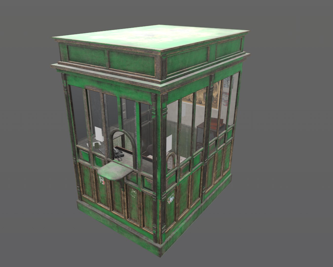 Ticket Office 3D Model - TurboSquid 1784074