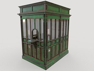 3D Ticket Booth model - TurboSquid 1888577