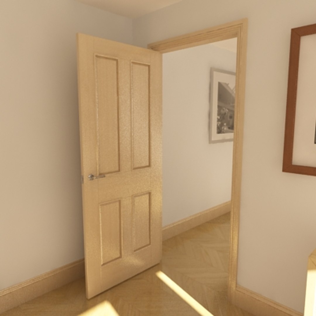 3d Model Panel Solid Door