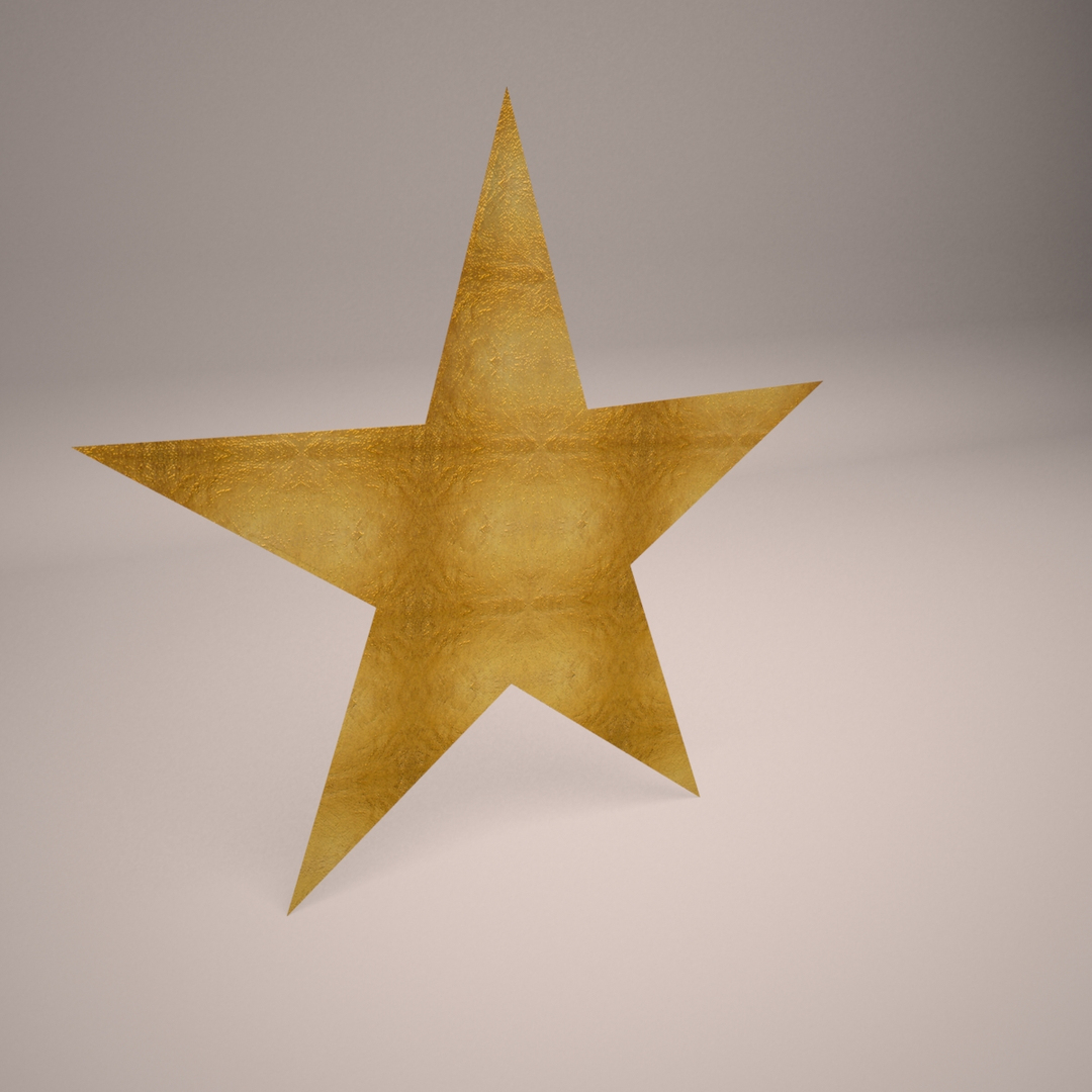 Free 3D gold star model - TurboSquid 1231283