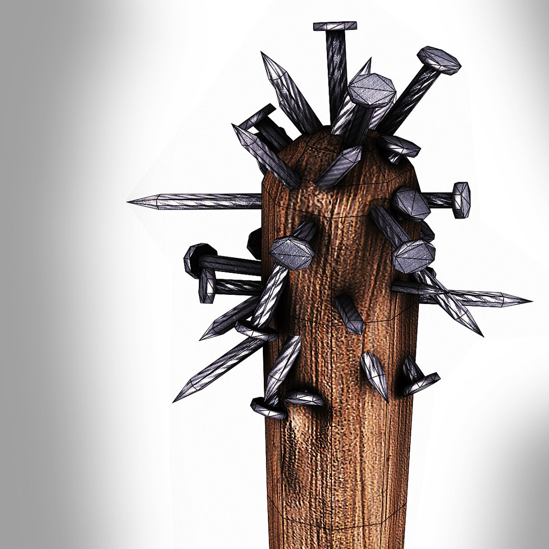 3d Model Spiked Baseball Bat