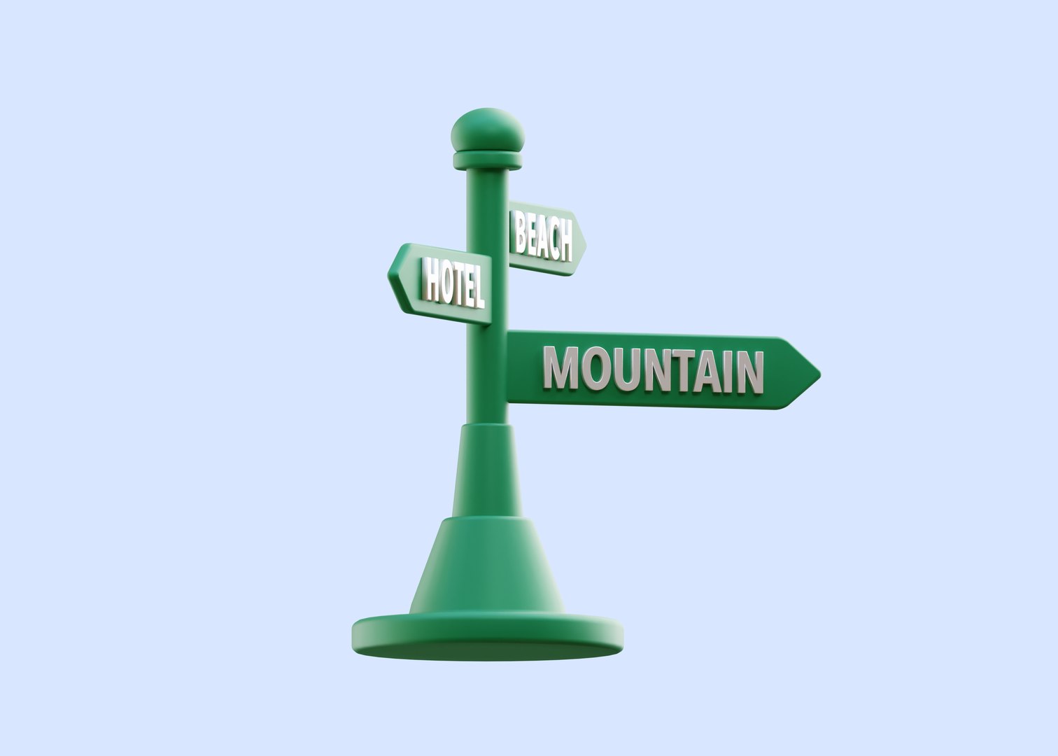 3D Sign Board 3D Illustration Model - TurboSquid 2230034