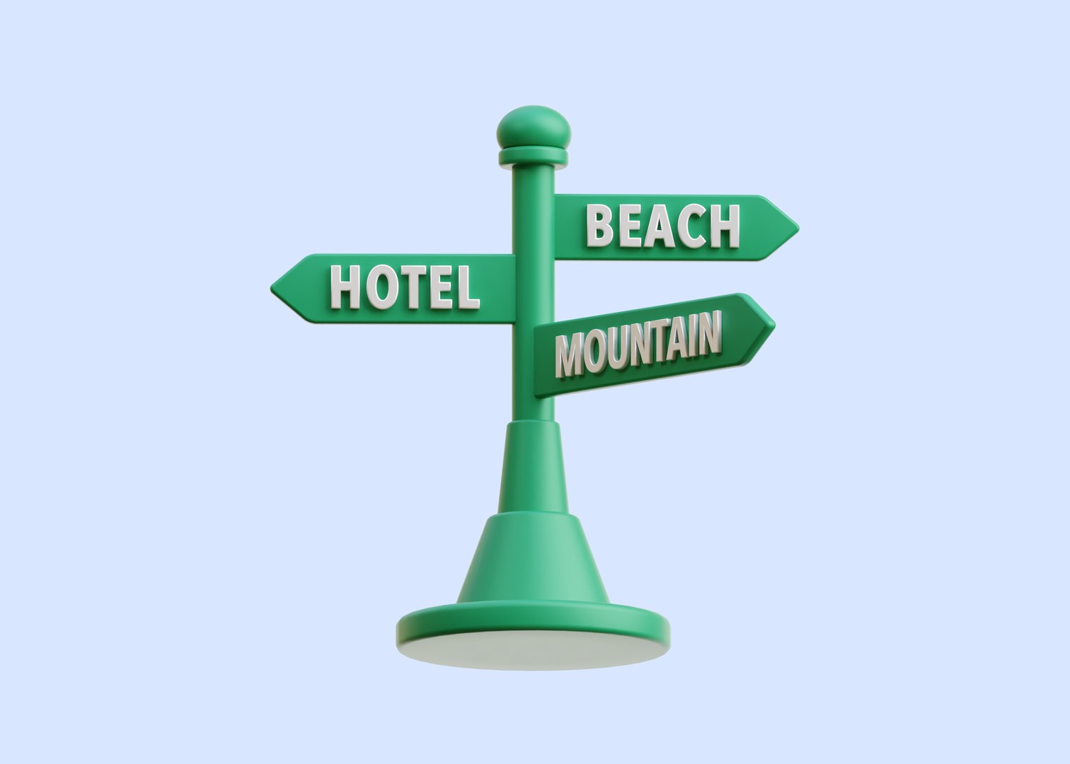 3D Sign Board 3D Illustration Model - TurboSquid 2230034