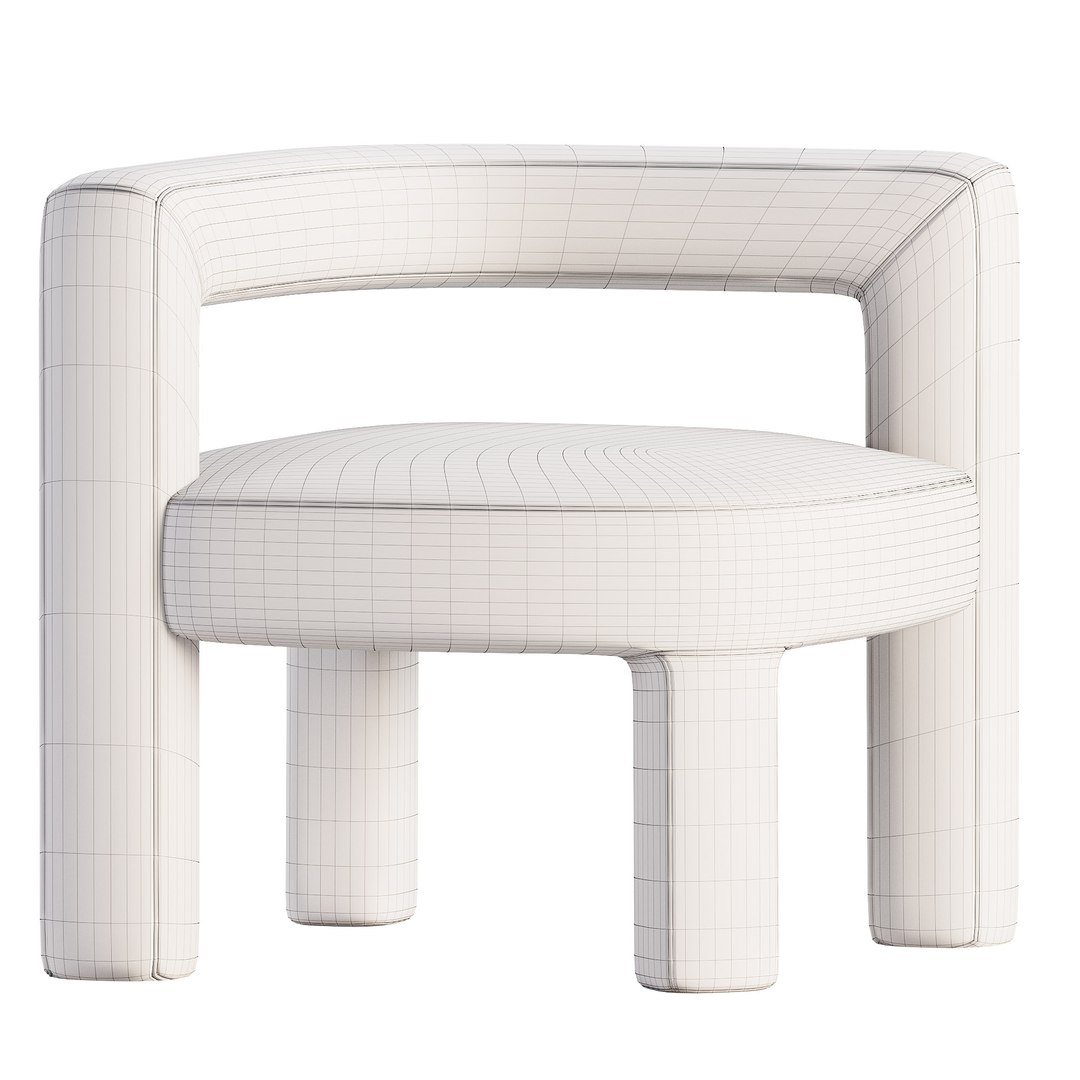 MATE LOUNGE Easy Chair By Grado Design 3D Model - TurboSquid 2112830