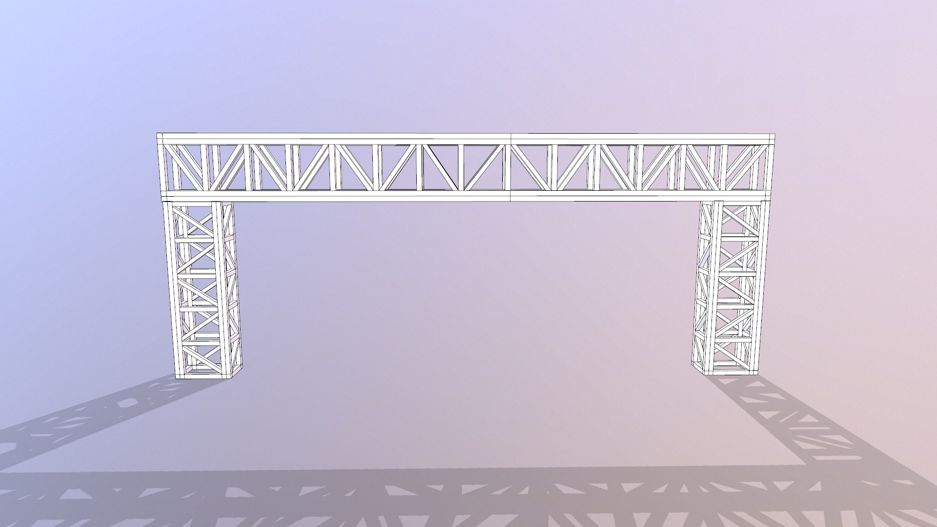 3D Model Pipe Rack Structure - TurboSquid 2286944