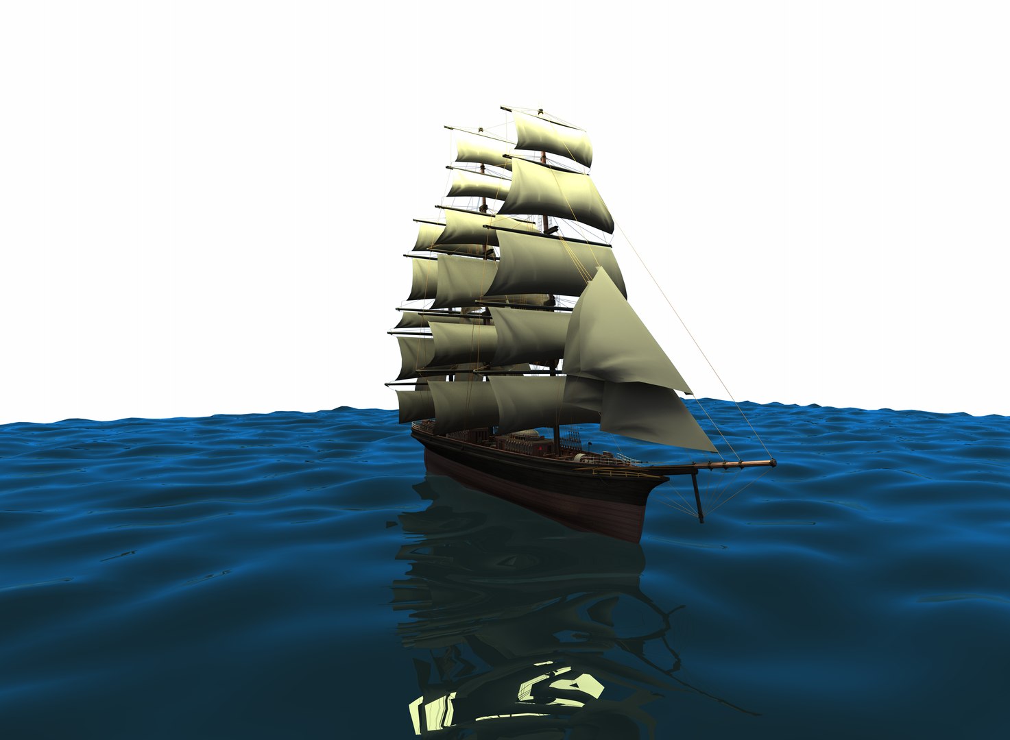 3D Ocean Ship - TurboSquid 1626309