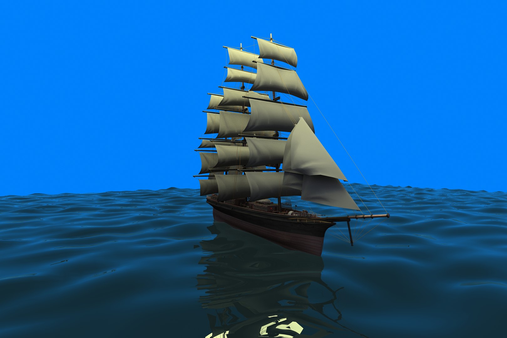 3D Ocean Ship - TurboSquid 1626309