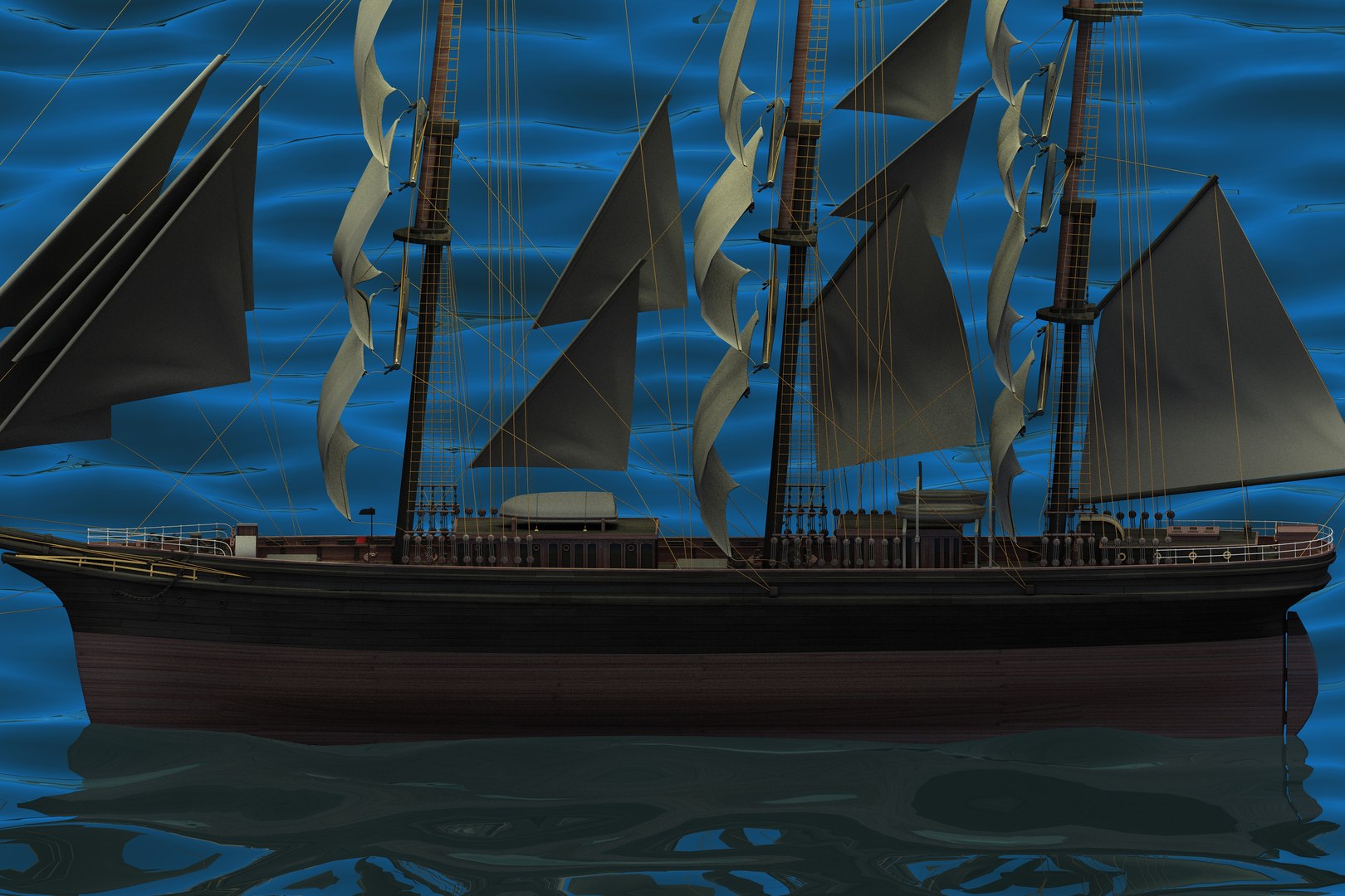 3D Ocean Ship - TurboSquid 1626309