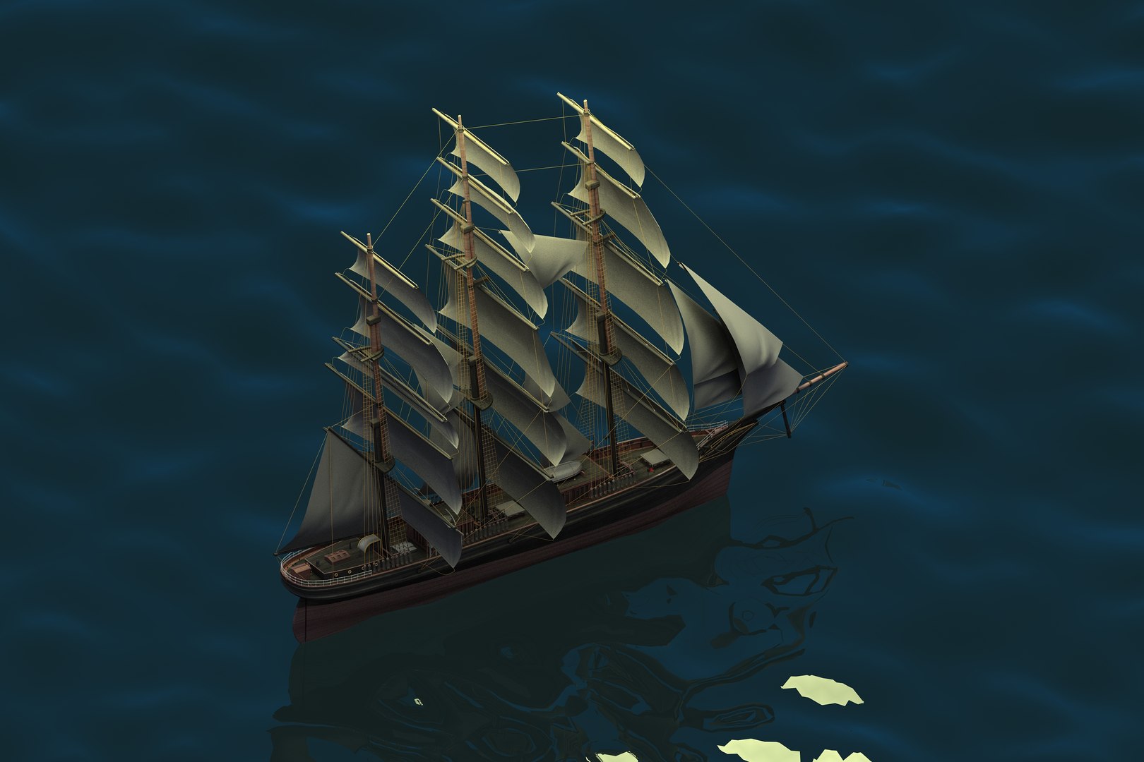 3D Ocean Ship - TurboSquid 1626309