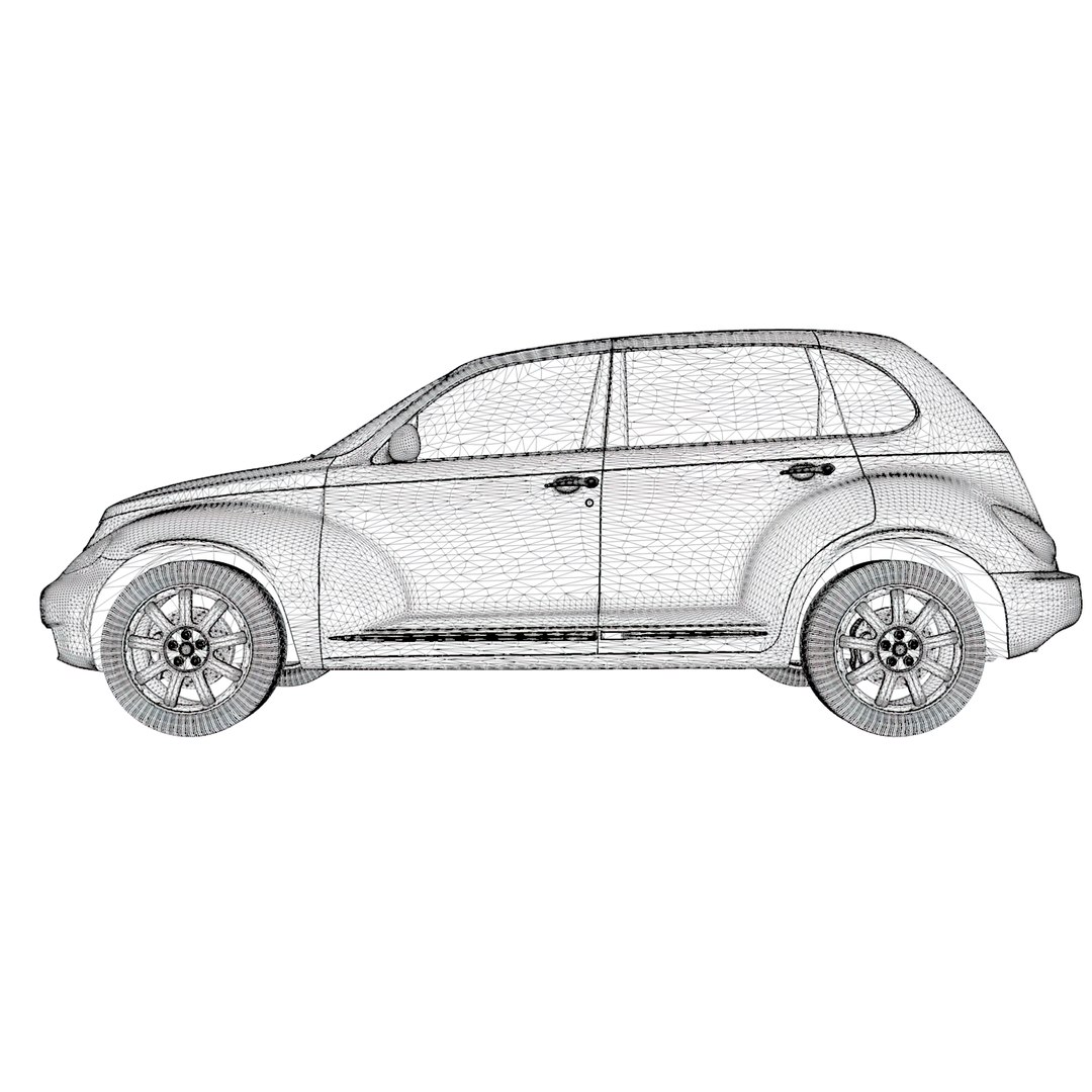 Chrysler PT Cruiser Hatchback - 2010 3D model - TurboSquid 2138562