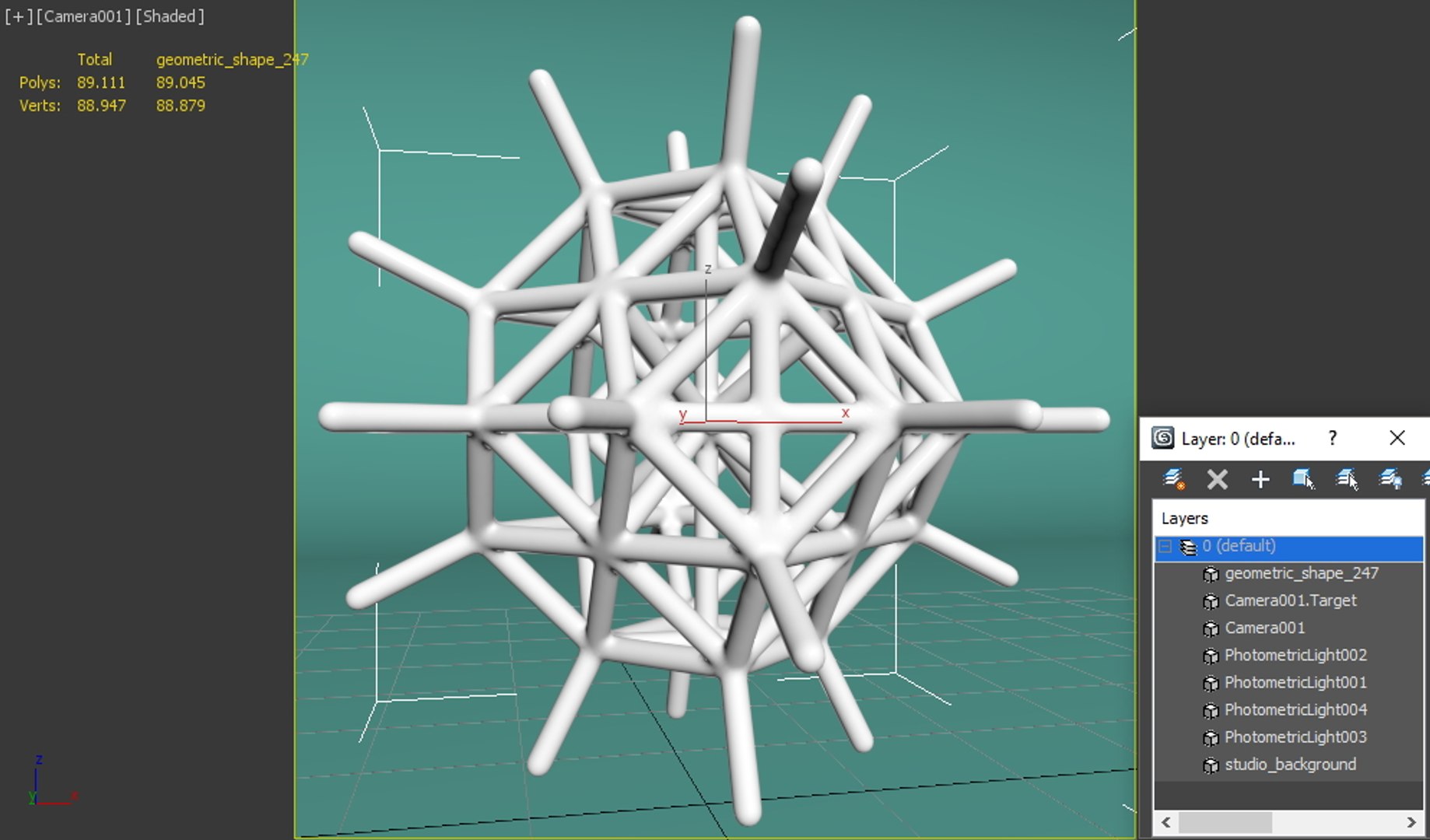 Geometric Shape 3d Model