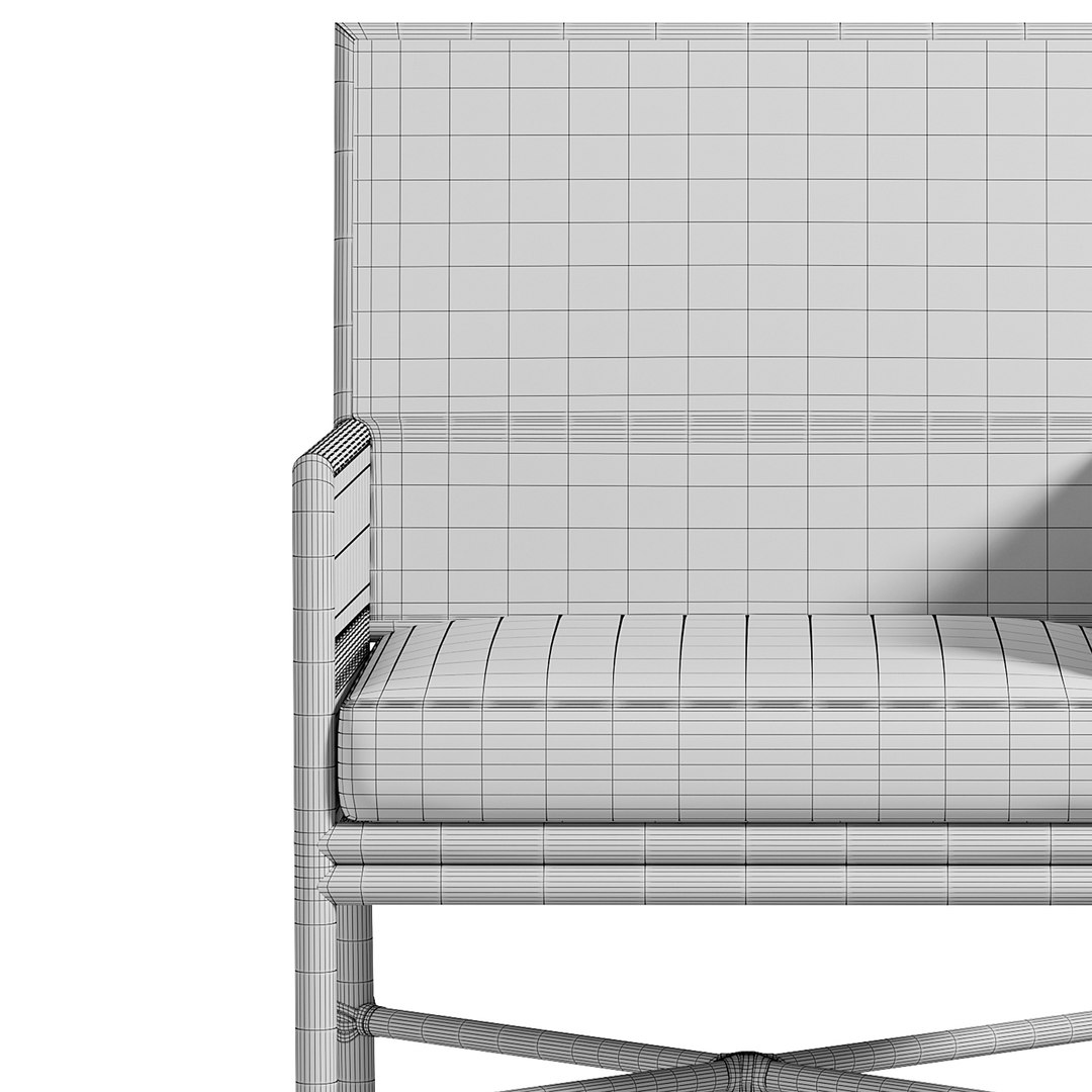 SQUARE BACK CANED ARM CHAIR By Bakerfurniture 3D Model - TurboSquid 1947465