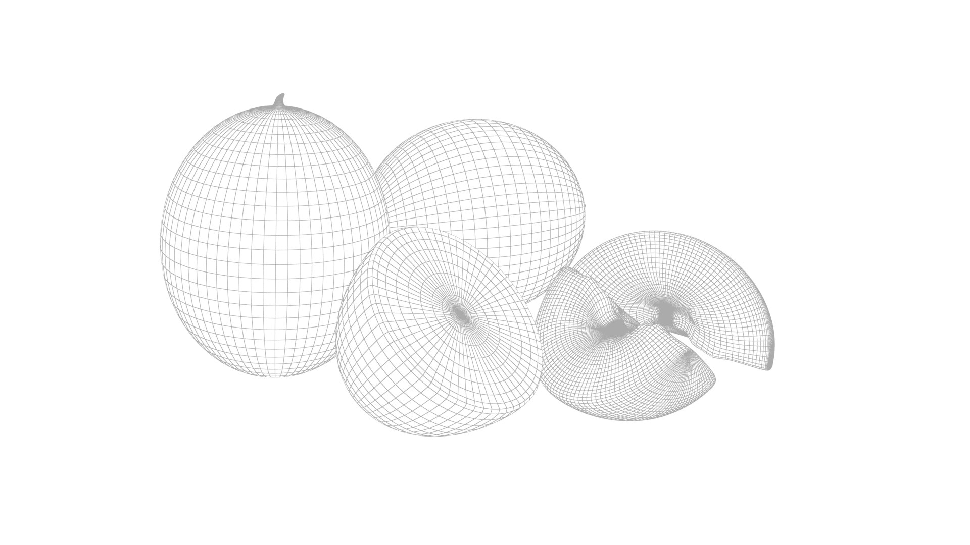 Realistic Melon Set 3d Max