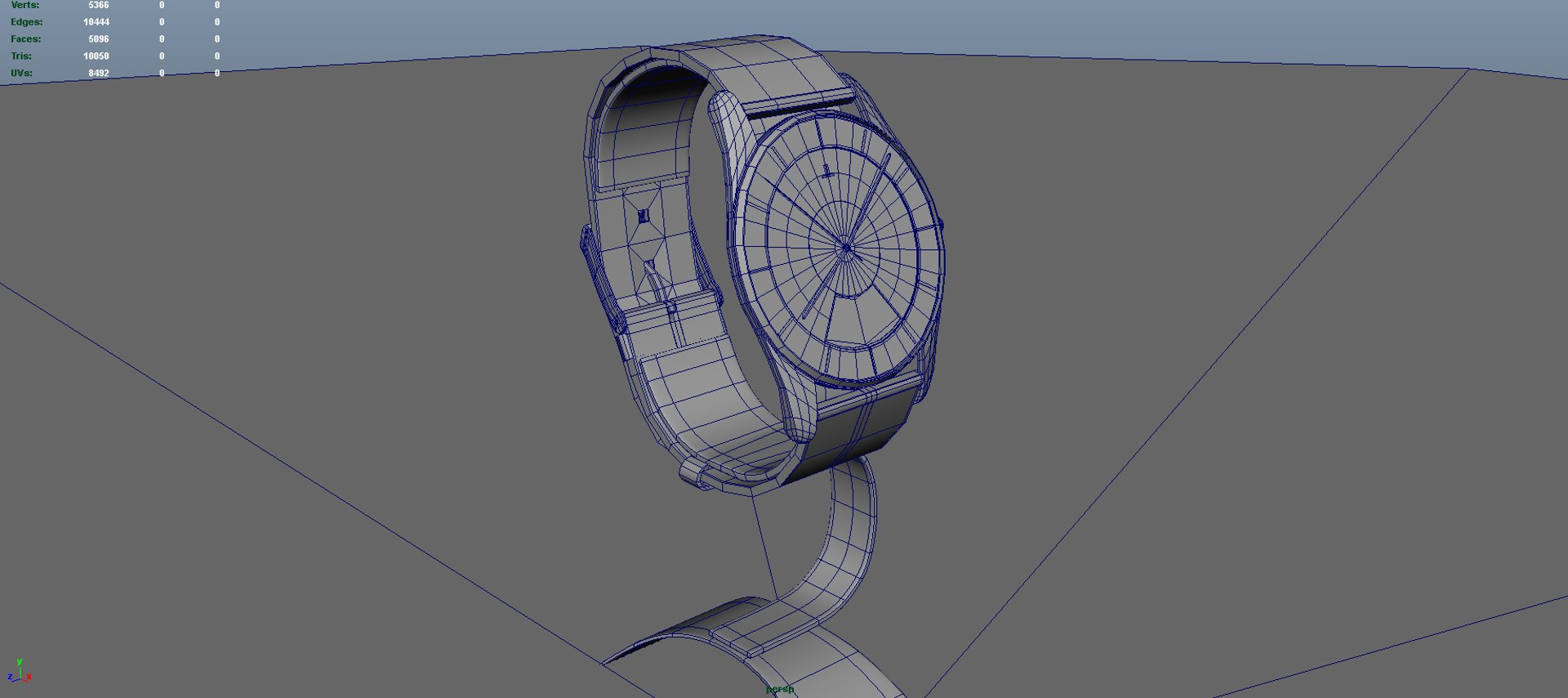 3d model jacque lemans wrist watch