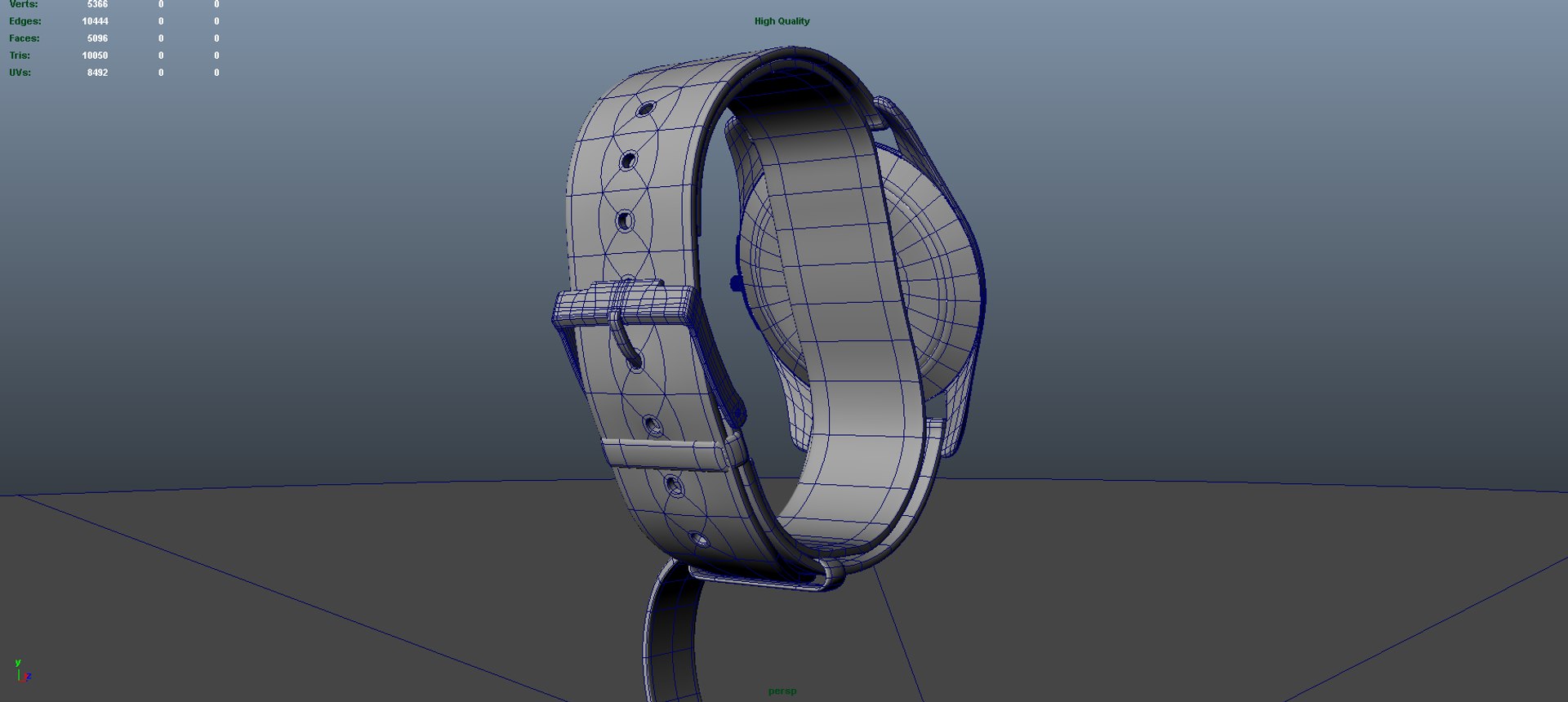 3d model jacque lemans wrist watch