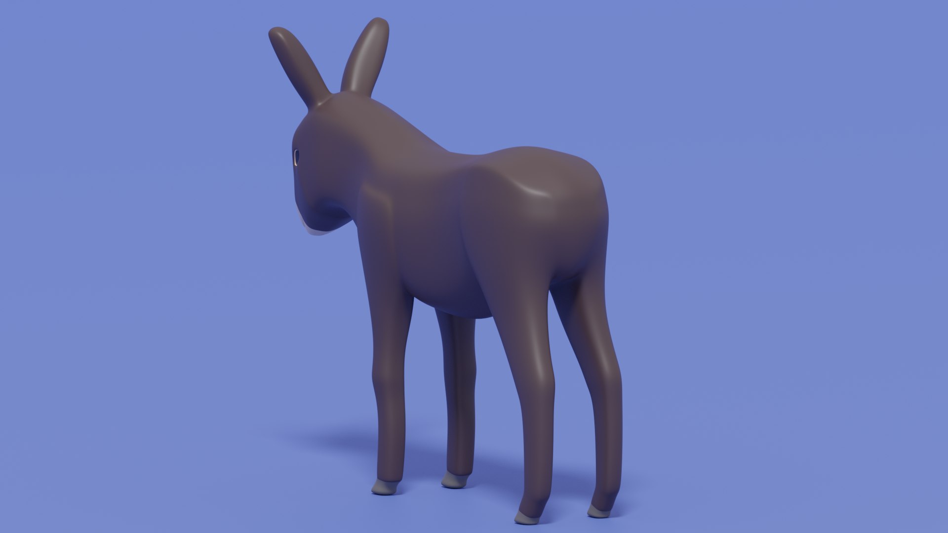 Cartoon Donkey 3D Model - TurboSquid 2217804