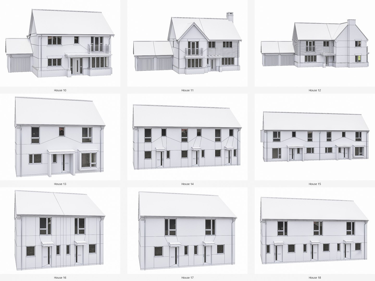 Neighborhood House P10 model - TurboSquid 1751321