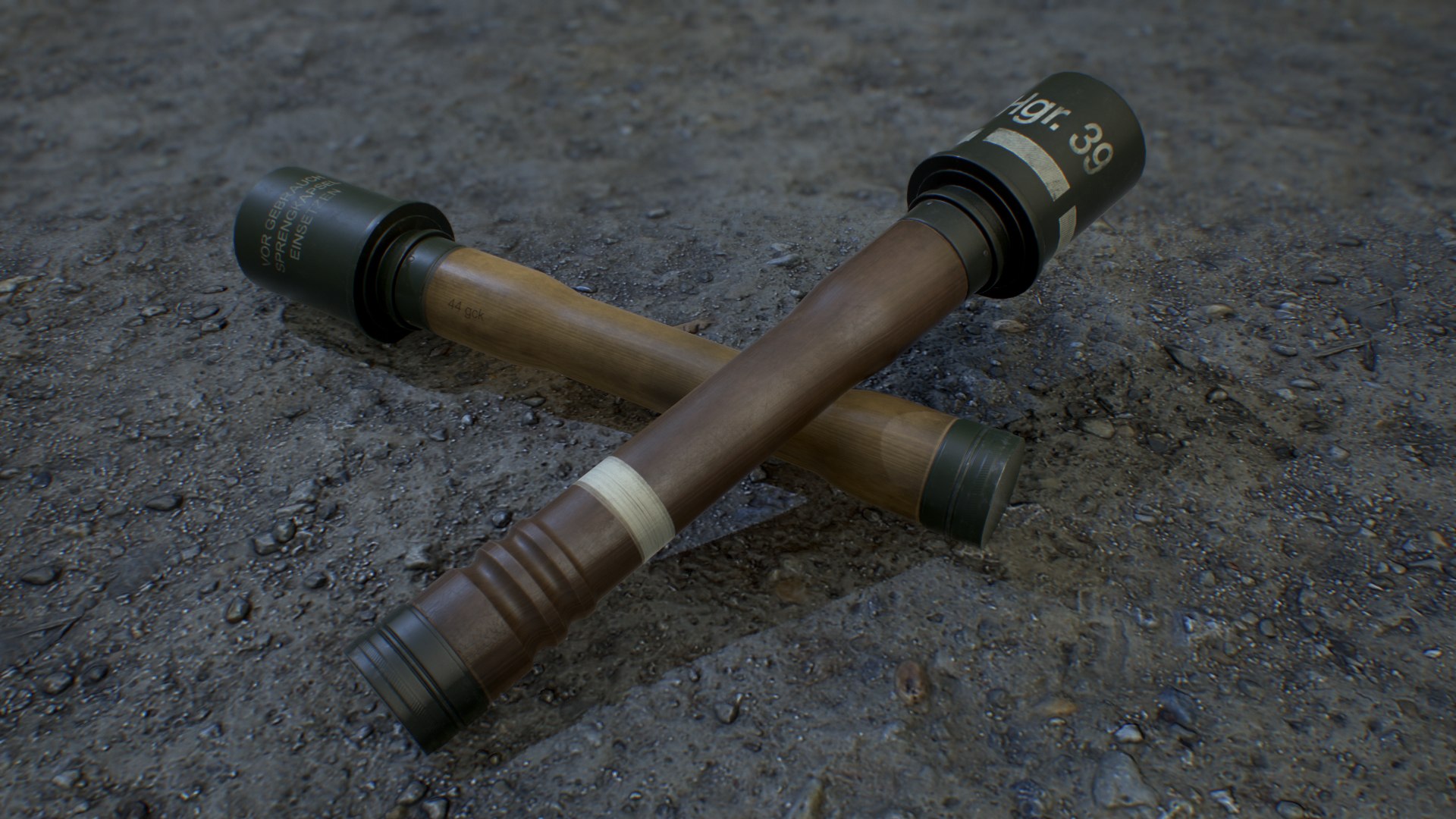 3D German Ww2 Hand Grenades - TurboSquid 1253703