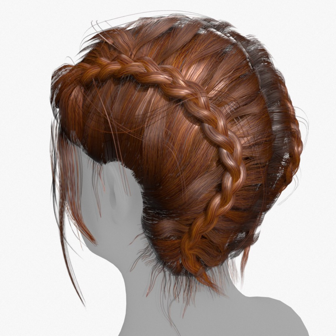 3D Hairstyle Braids - TurboSquid 1796171