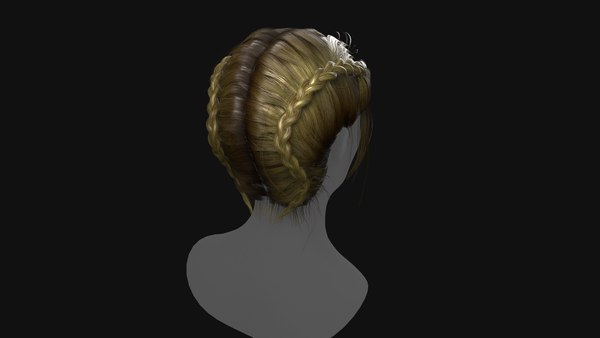 3D Hairstyle Braids - TurboSquid 1796171